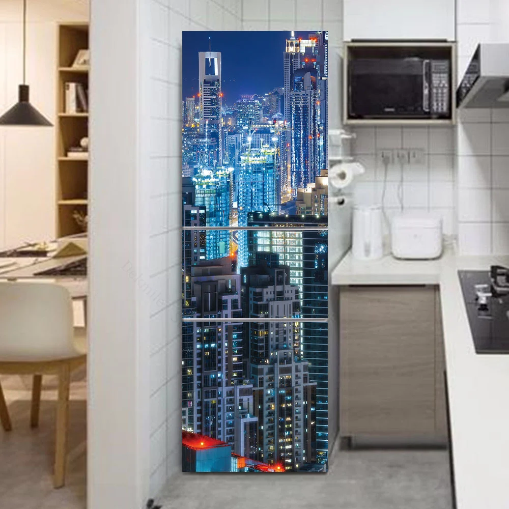 Eiffel Tower Refrigerator Magnet Full Door Cover France Paris Fridge ...