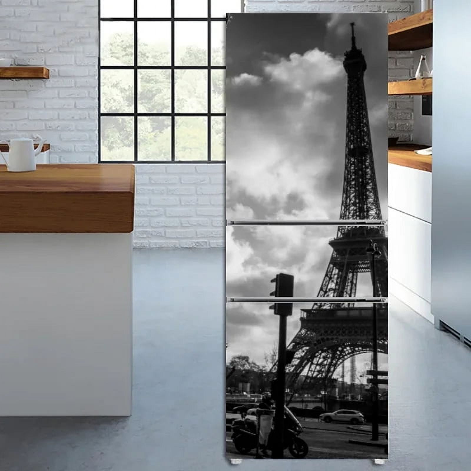 Eiffel Tower Refrigerator Sticker France Paris Fridge Sticker ...