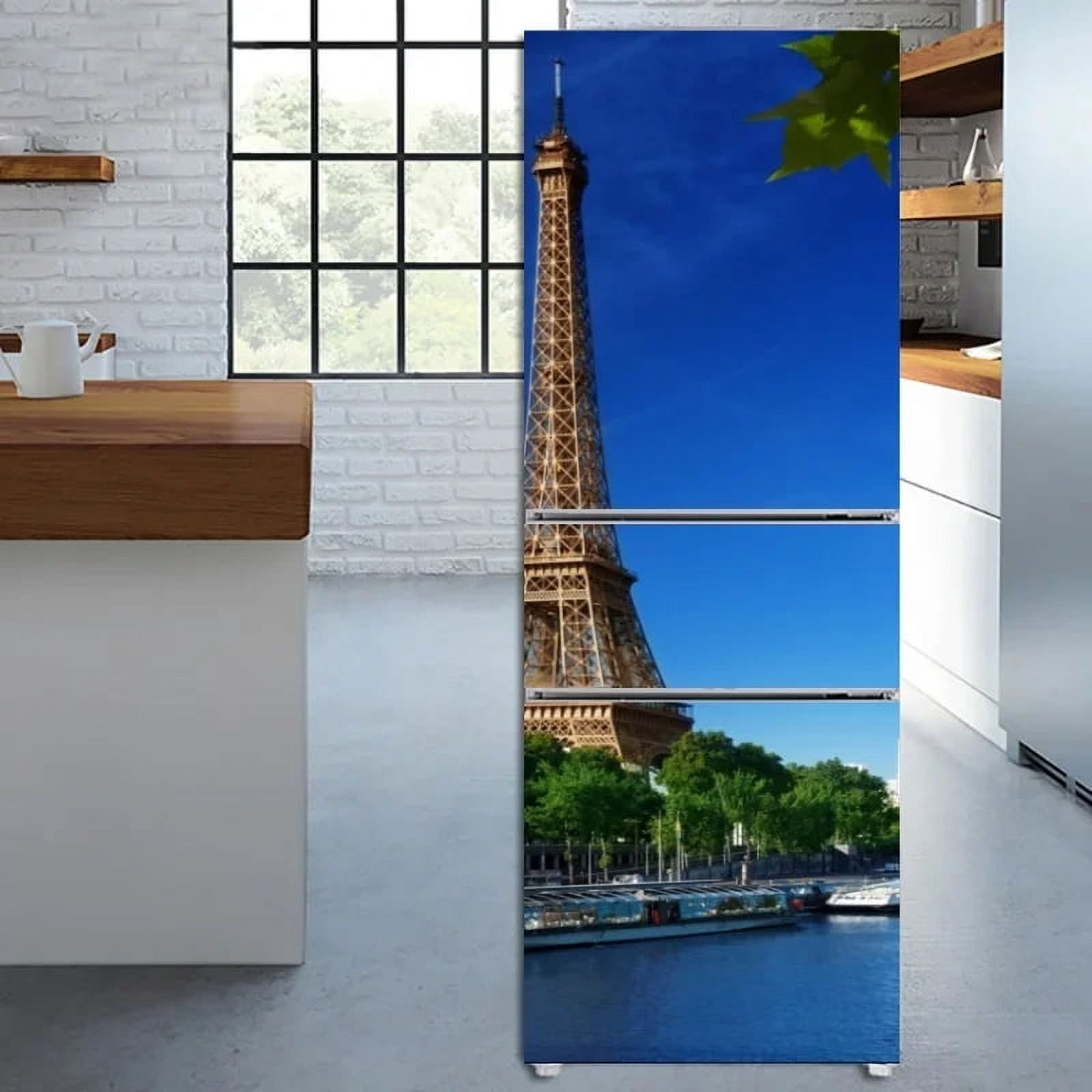 Eiffel Tower Refrigerator Sticker France Paris Fridge Sticker ...