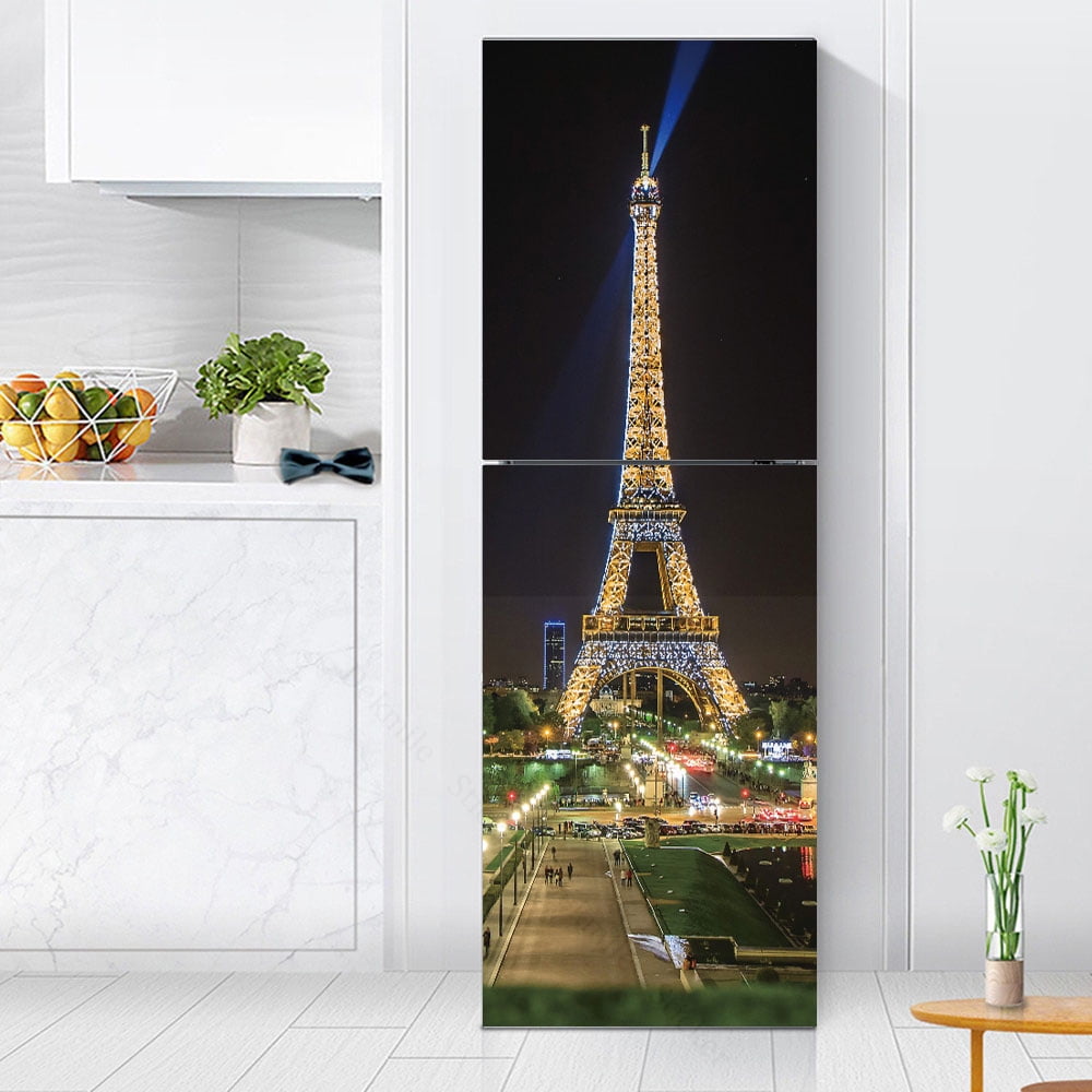 Eiffel Tower Refrigerator Sticker France Paris Fridge Sticker ...