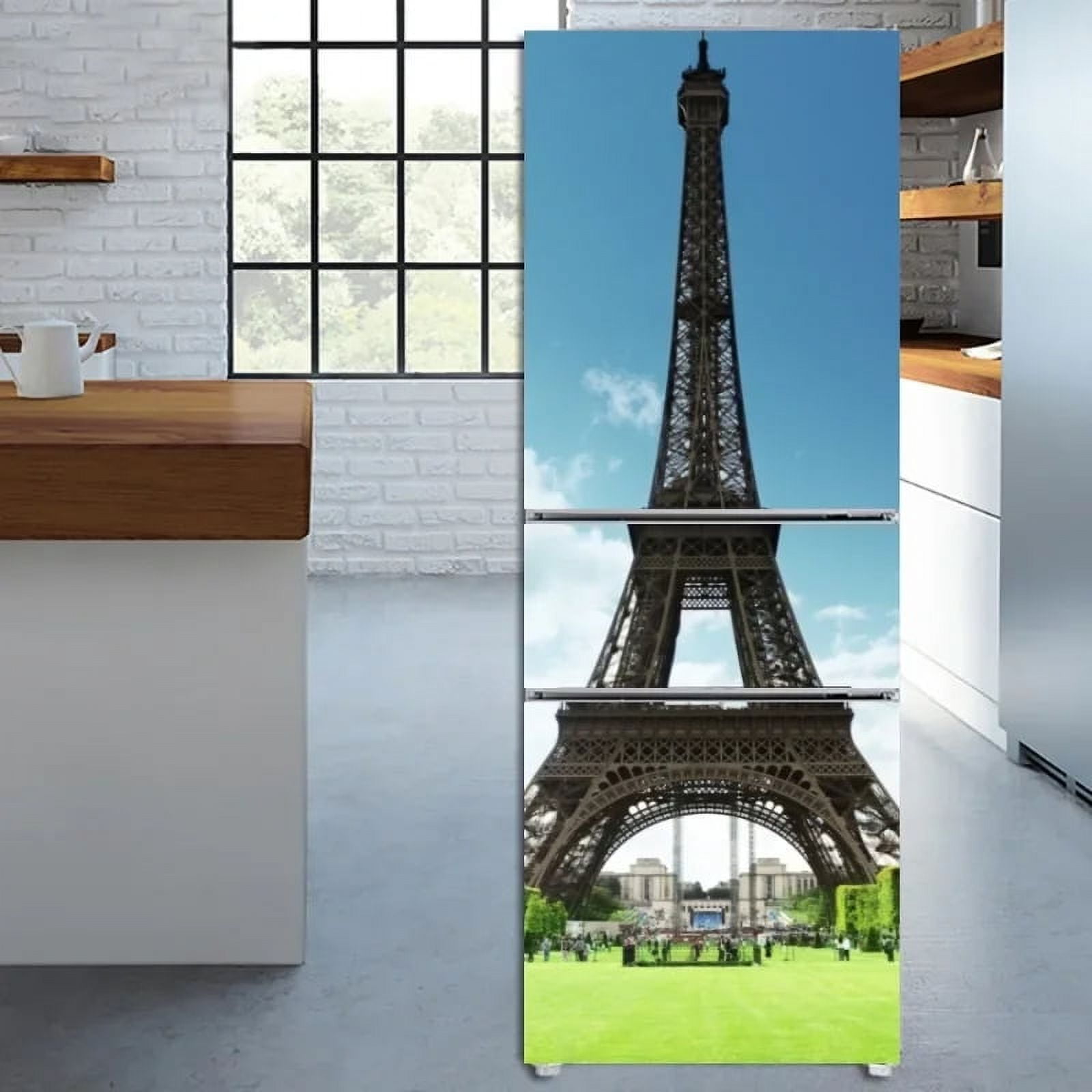 Eiffel Tower Refrigerator Sticker France Paris Fridge Sticker ...