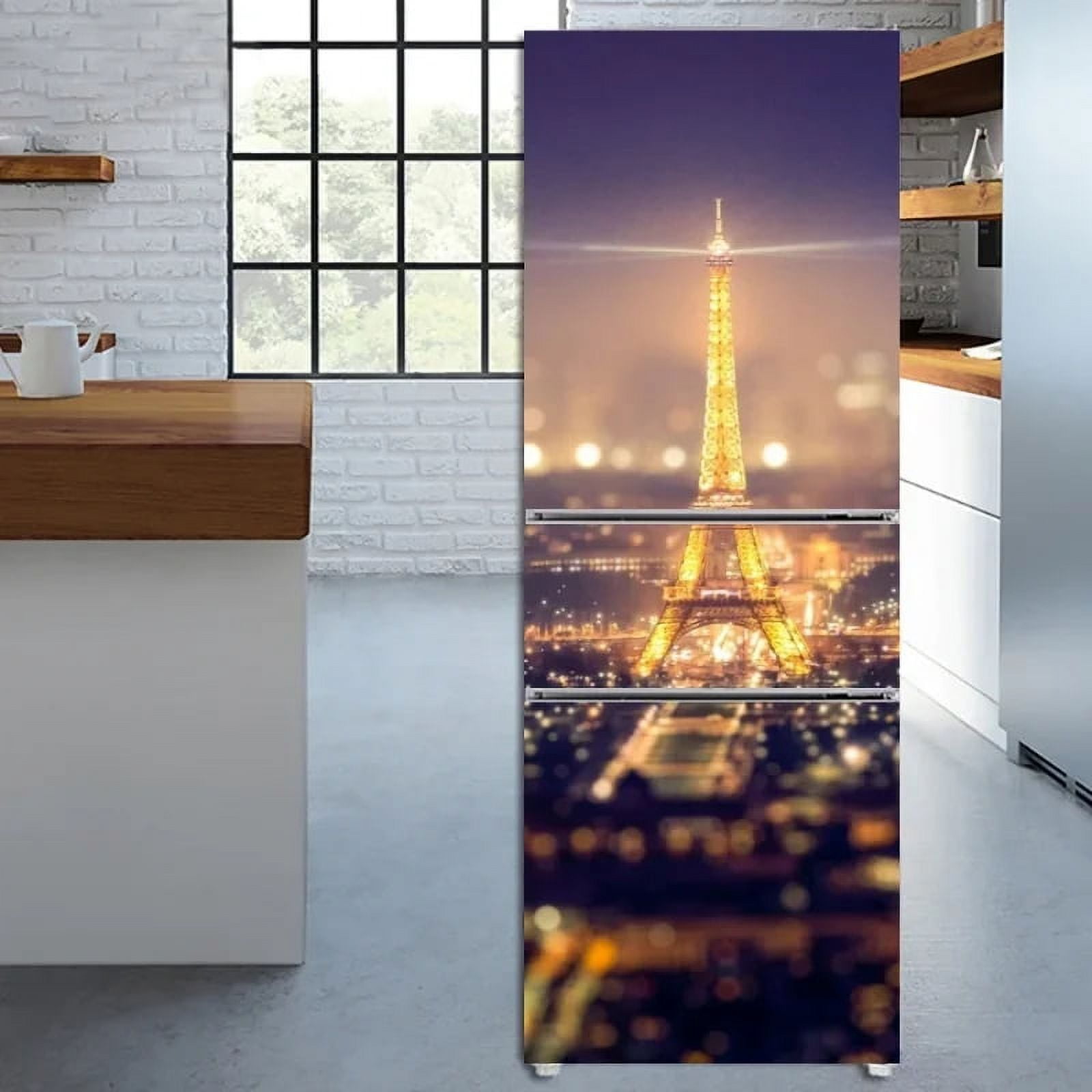 Eiffel Tower Refrigerator Sticker France Paris Fridge Sticker ...