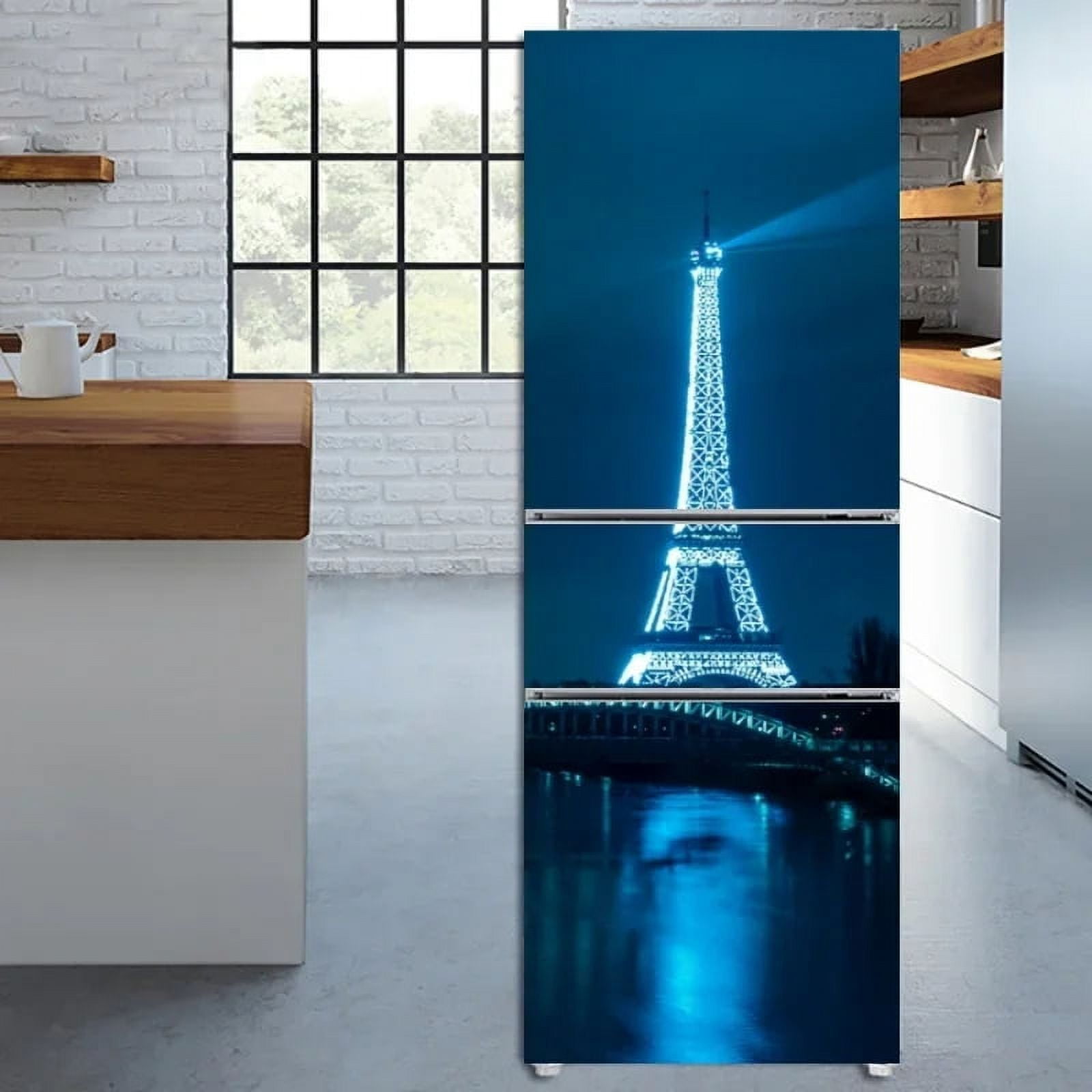 Eiffel Tower Refrigerator Sticker France Paris Fridge Sticker ...
