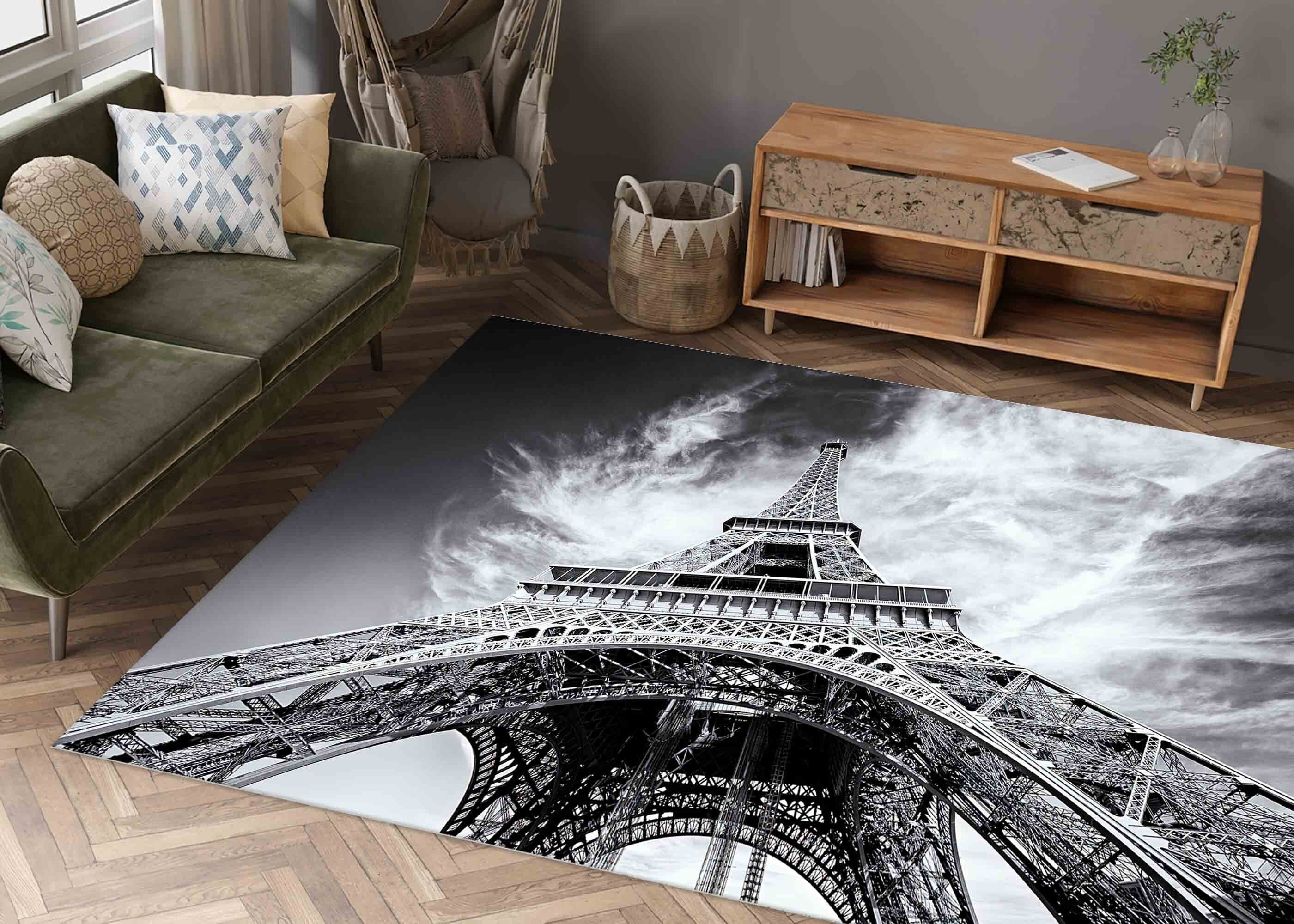 Eiffel Tower Rug, Paris Rug, Gift For Him Rugs, View Rugs, Anti-Slip ...