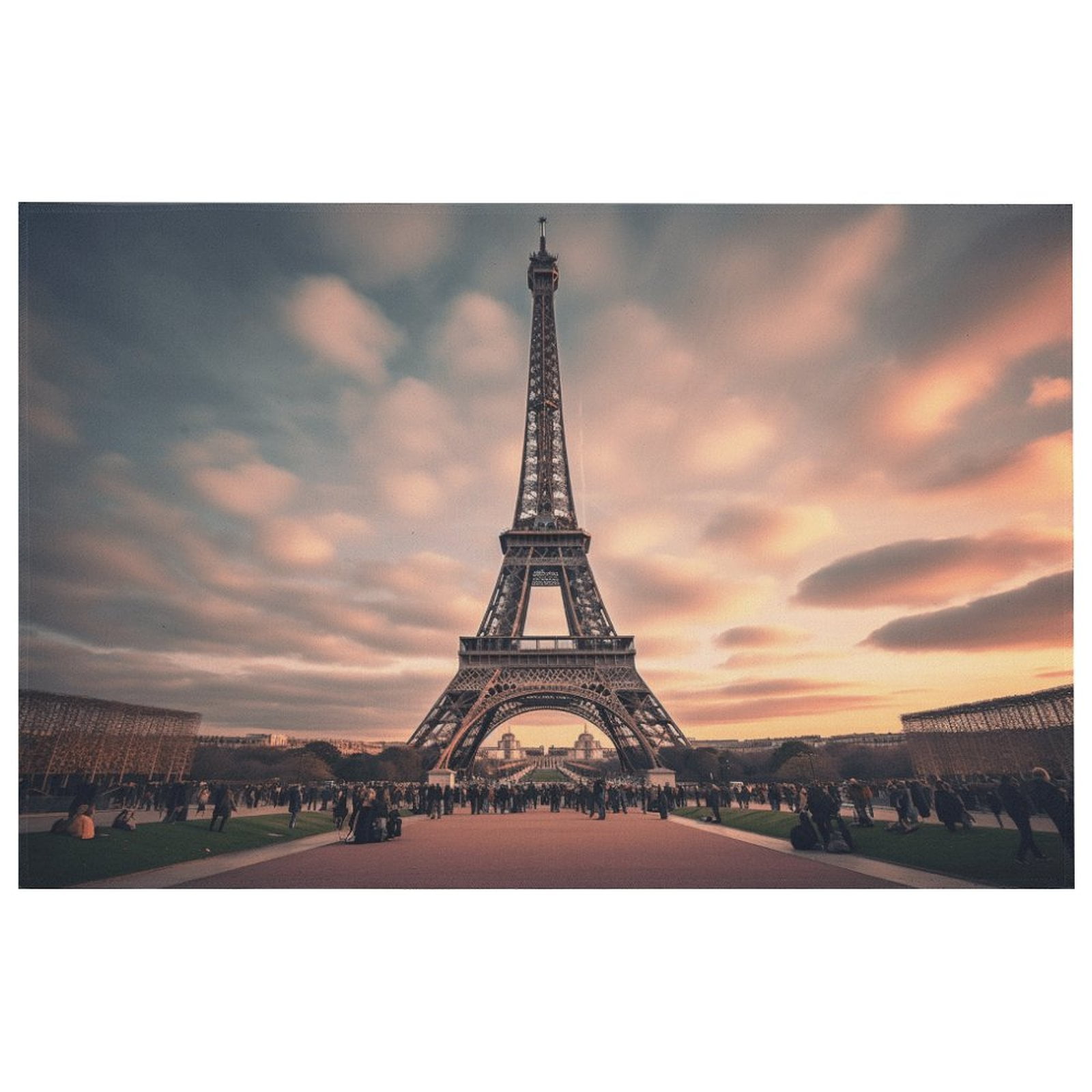 Eiffel Tower Rug - for Living Room, Bedroom, And Dining Room Bathroom ...