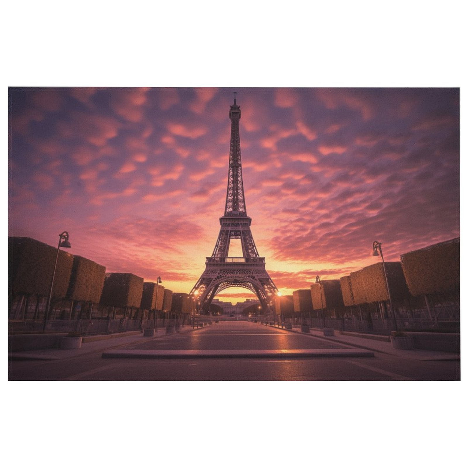 Eiffel Tower Rug - for Living Room, Bedroom, And Dining Room Bathroom ...