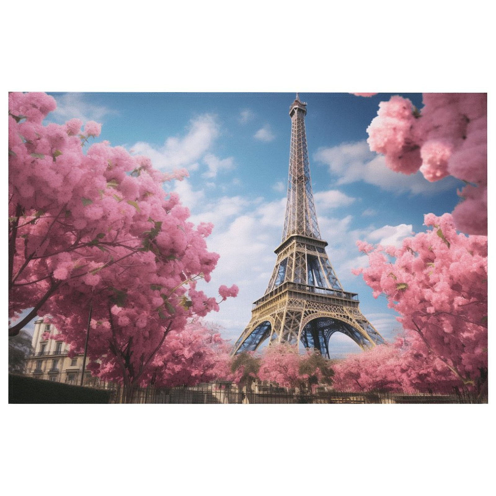 Eiffel Tower Rug - for Living Room, Bedroom, And Dining Room Bathroom ...
