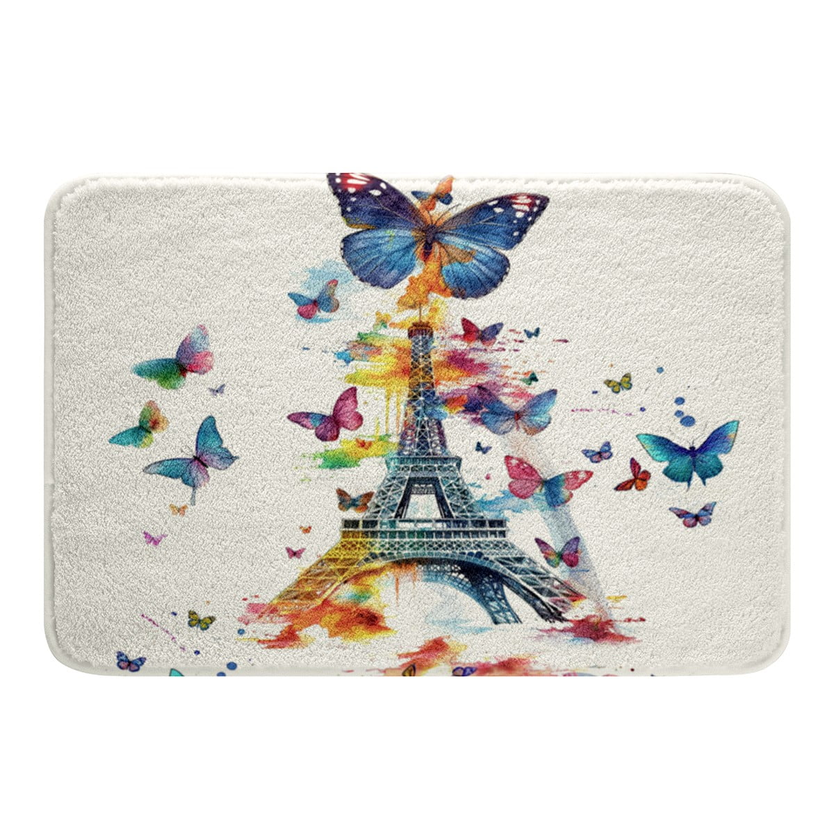 Eiffel Tower Rugs France Style Doormat Romantic Themed Area Rug ...