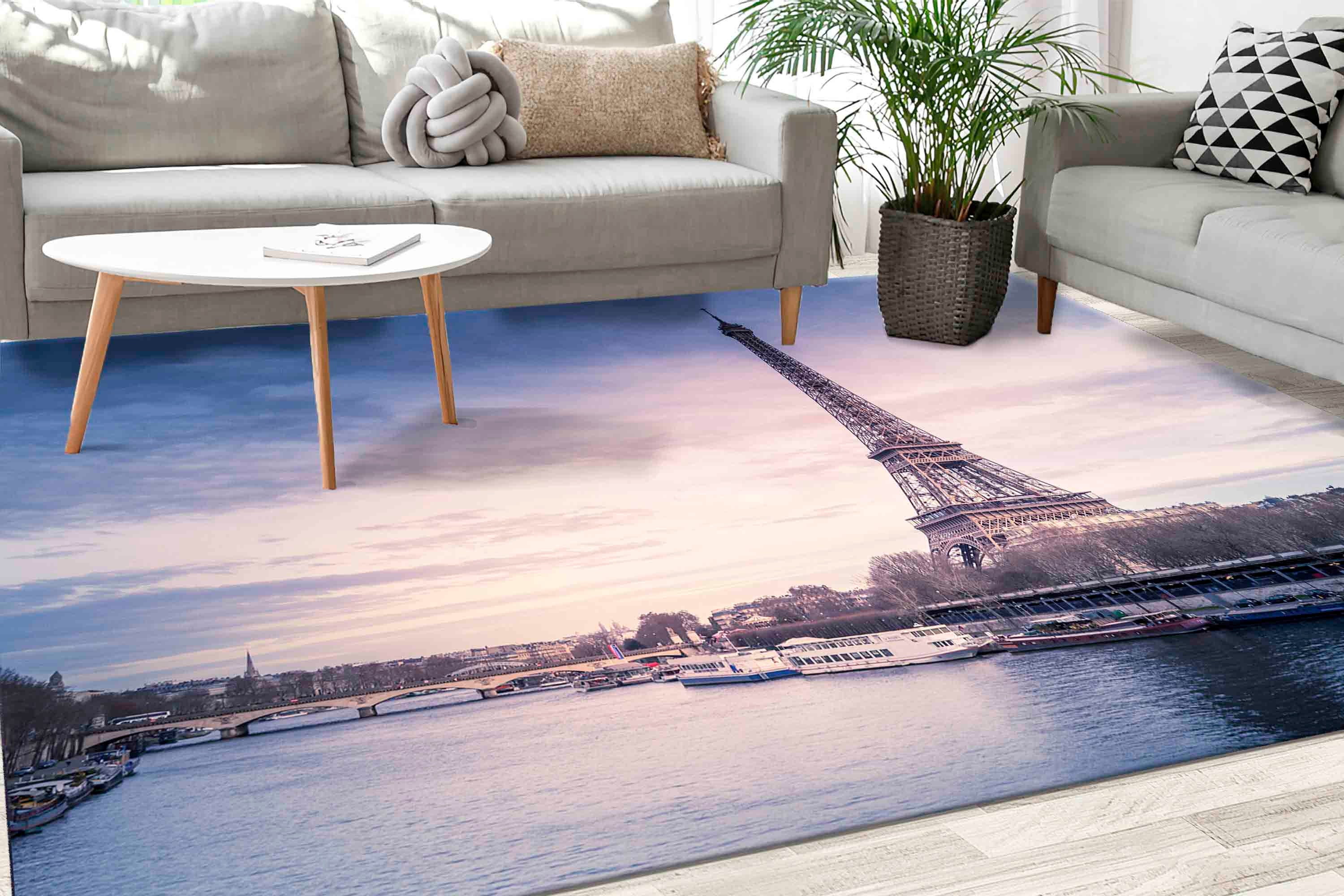 Eiffel Tower Rugs, Eiffel Rug, Paris Rug, Landscape Rugs, Dining Room ...