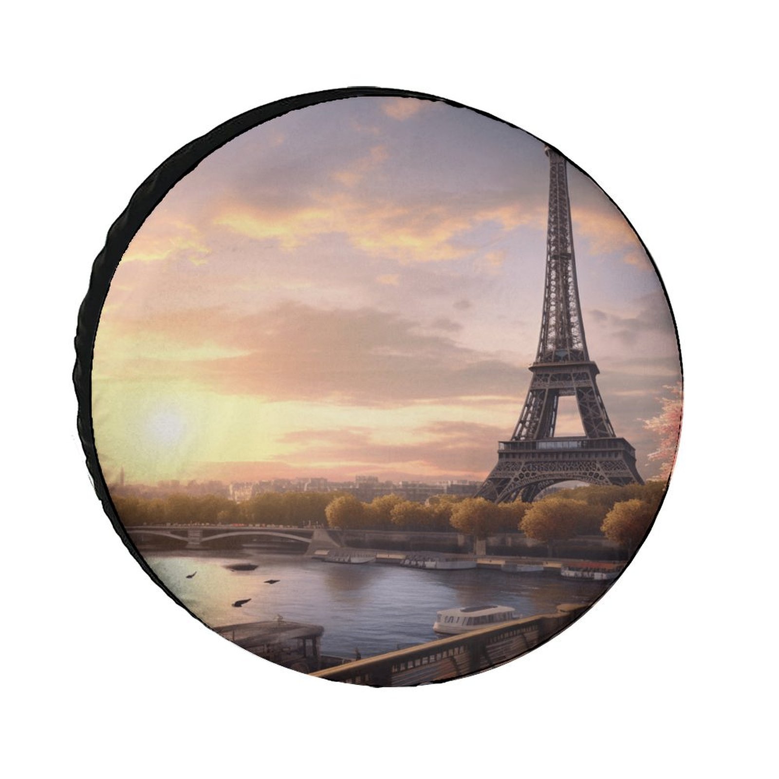 Eiffel Tower Spare Tire Cover, Weather Resistant Vinyl Wheel Cover ...