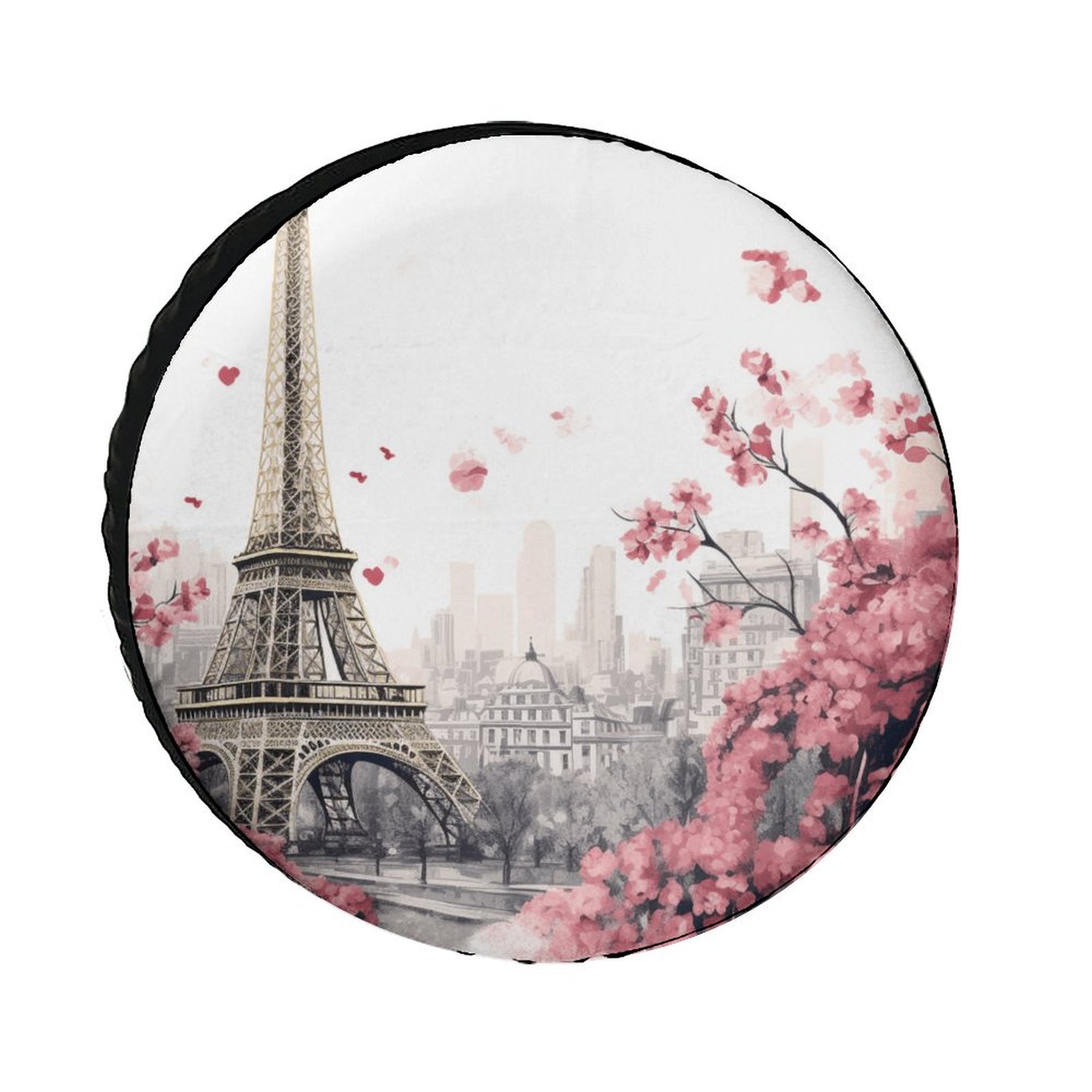 Eiffel Tower Spare Tire Cover, Weather Resistant Vinyl Wheel Cover ...