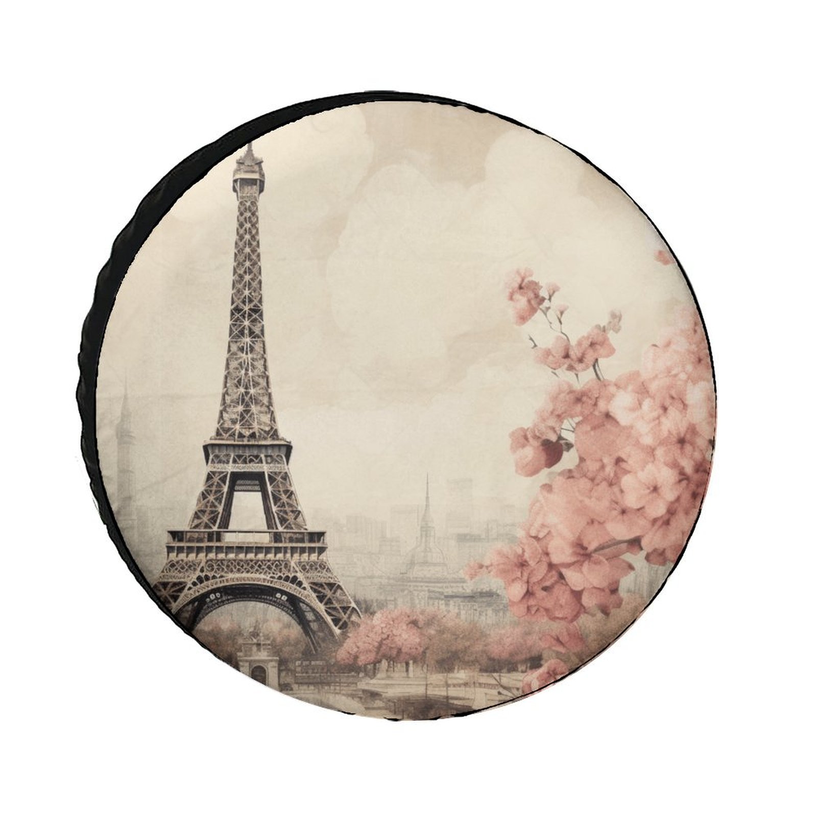 Eiffel Tower Spare Tire Cover, Weather Resistant Vinyl Wheel Cover ...