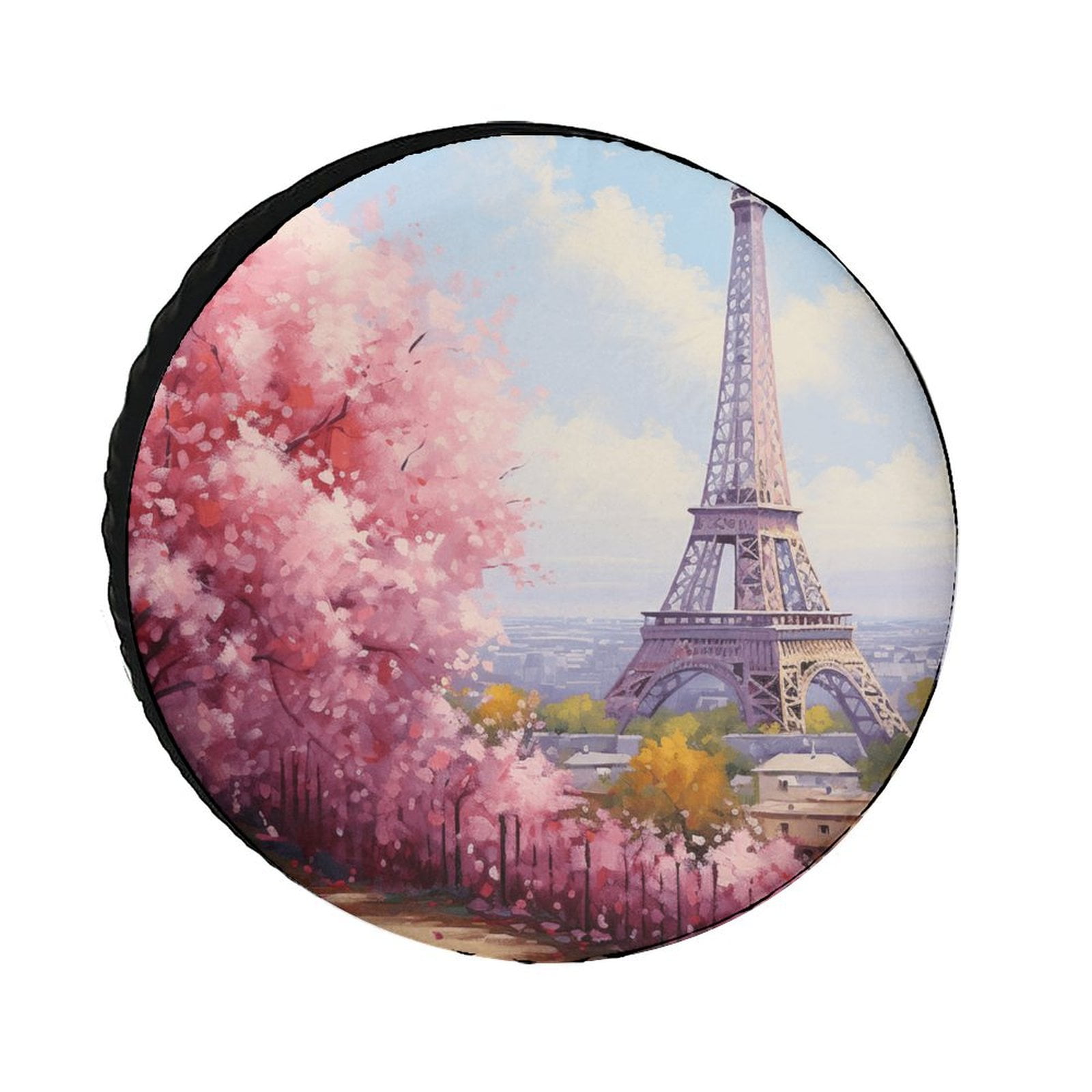 Eiffel Tower Spare Tire Cover, Weather Resistant Vinyl Wheel Cover ...