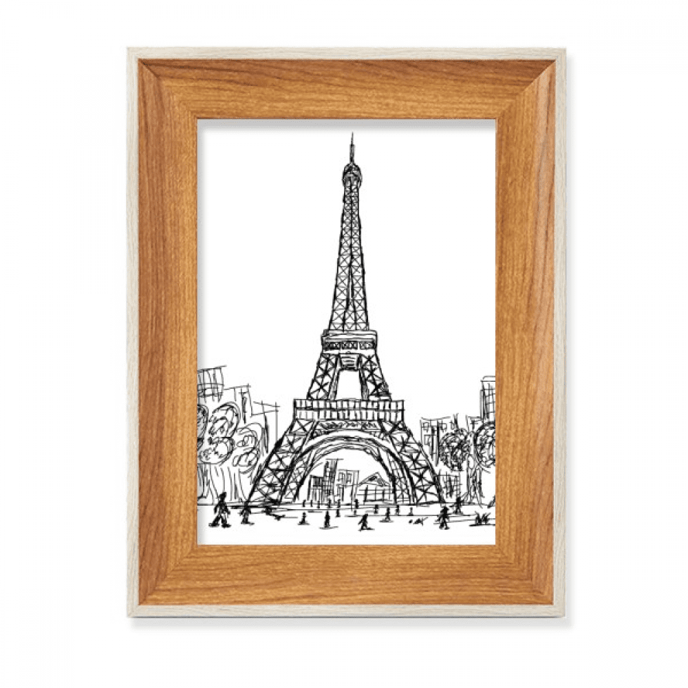 Eiffel Tower Square France Paris Desktop Wooden Photo Frame Display ...