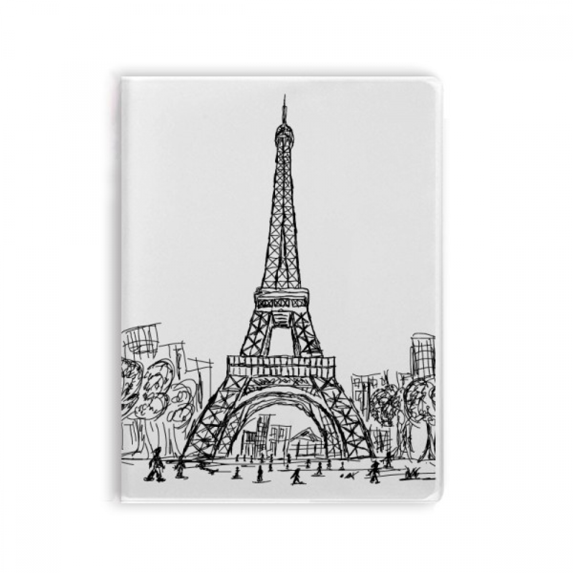 Eiffel Tower Square France Paris Notebook Gum Cover Diary Soft Cover ...