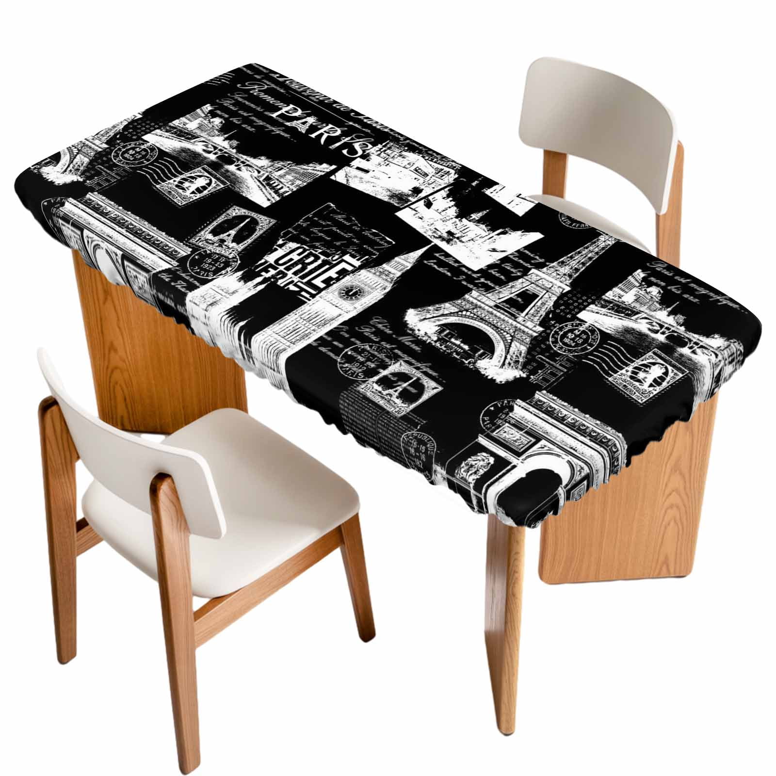 Eiffel Tower Table Cloths for 3 Foot Rectangle Tables, Vintage France ...