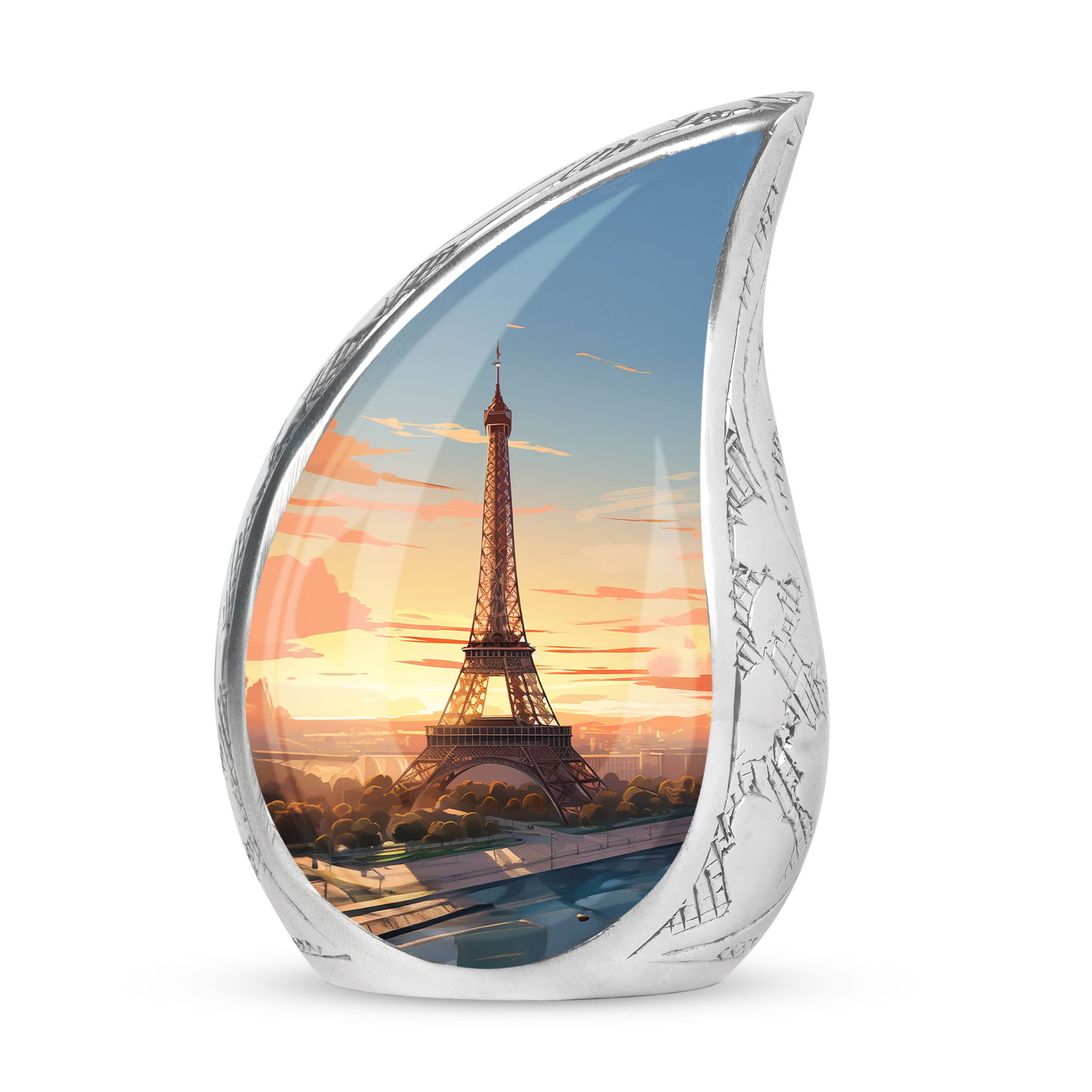 Eiffel Tower Urn for Ashes Adult Male, Small Urns for Human Ashes Keepsake, Funeral Urns for ...