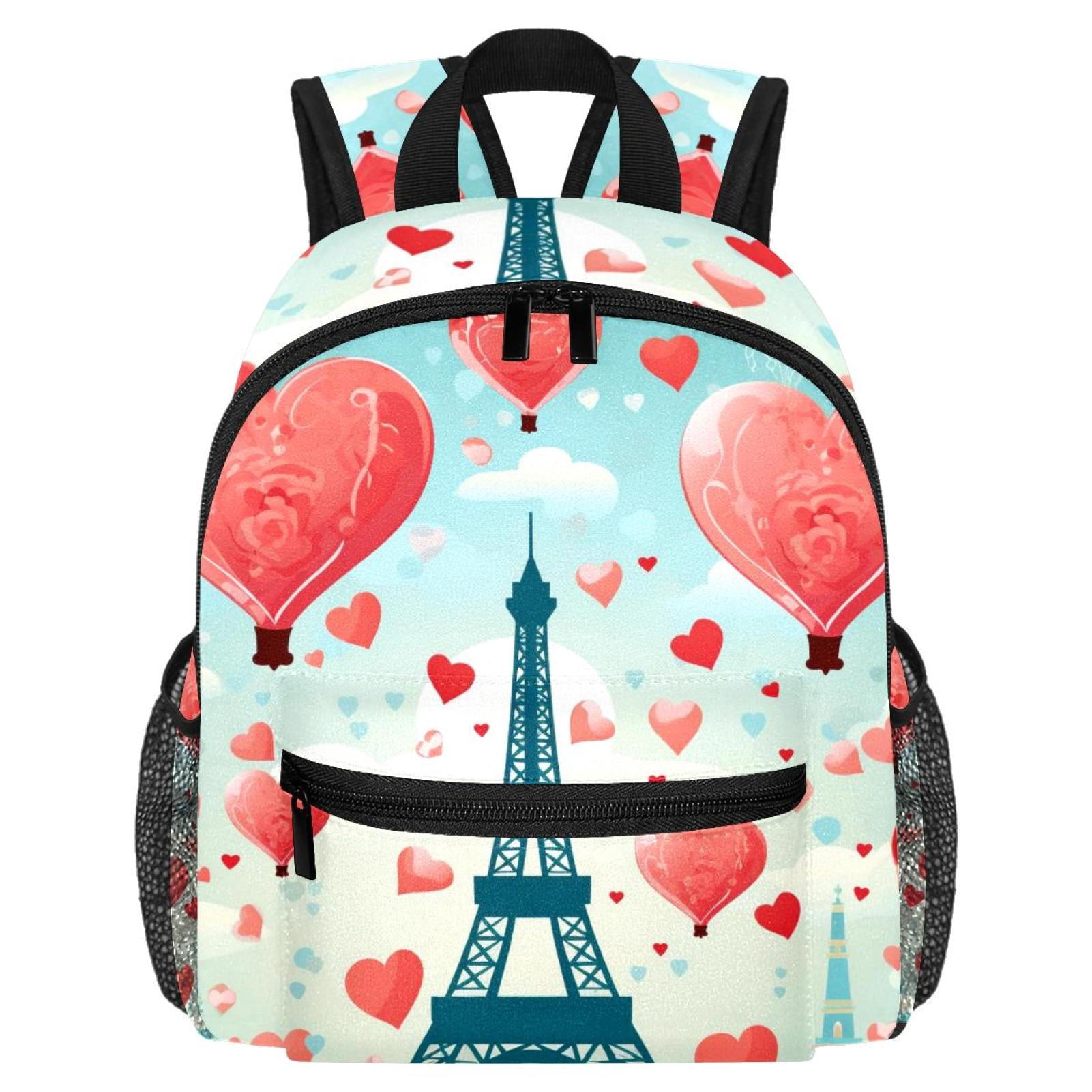 Eiffel Tower Valentine's Day Girl Backpacks: Camping Mini Backpack with ...