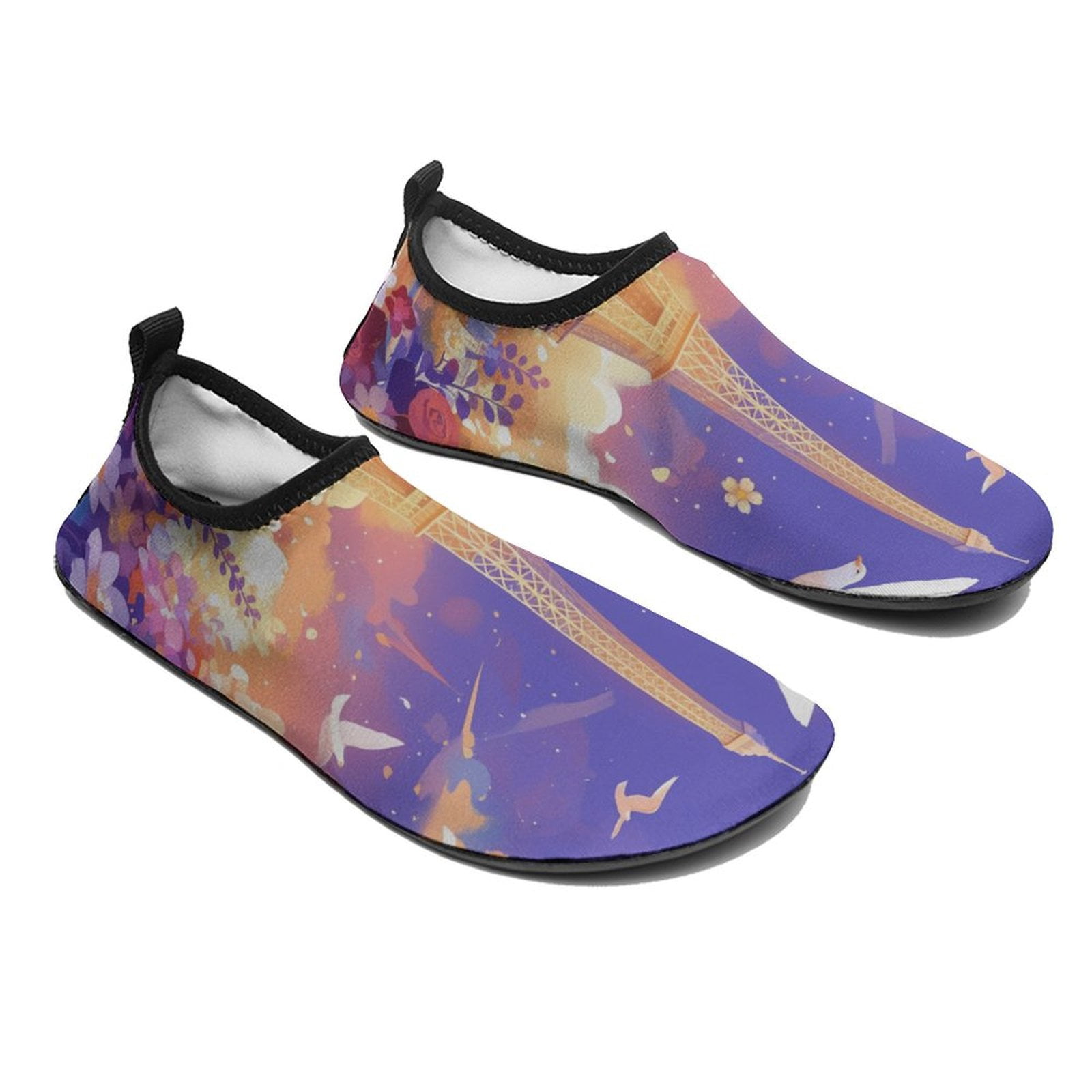 Eiffel Tower Water Shoes Beach Slip-on Shoes for Men Women Swim Pool ...