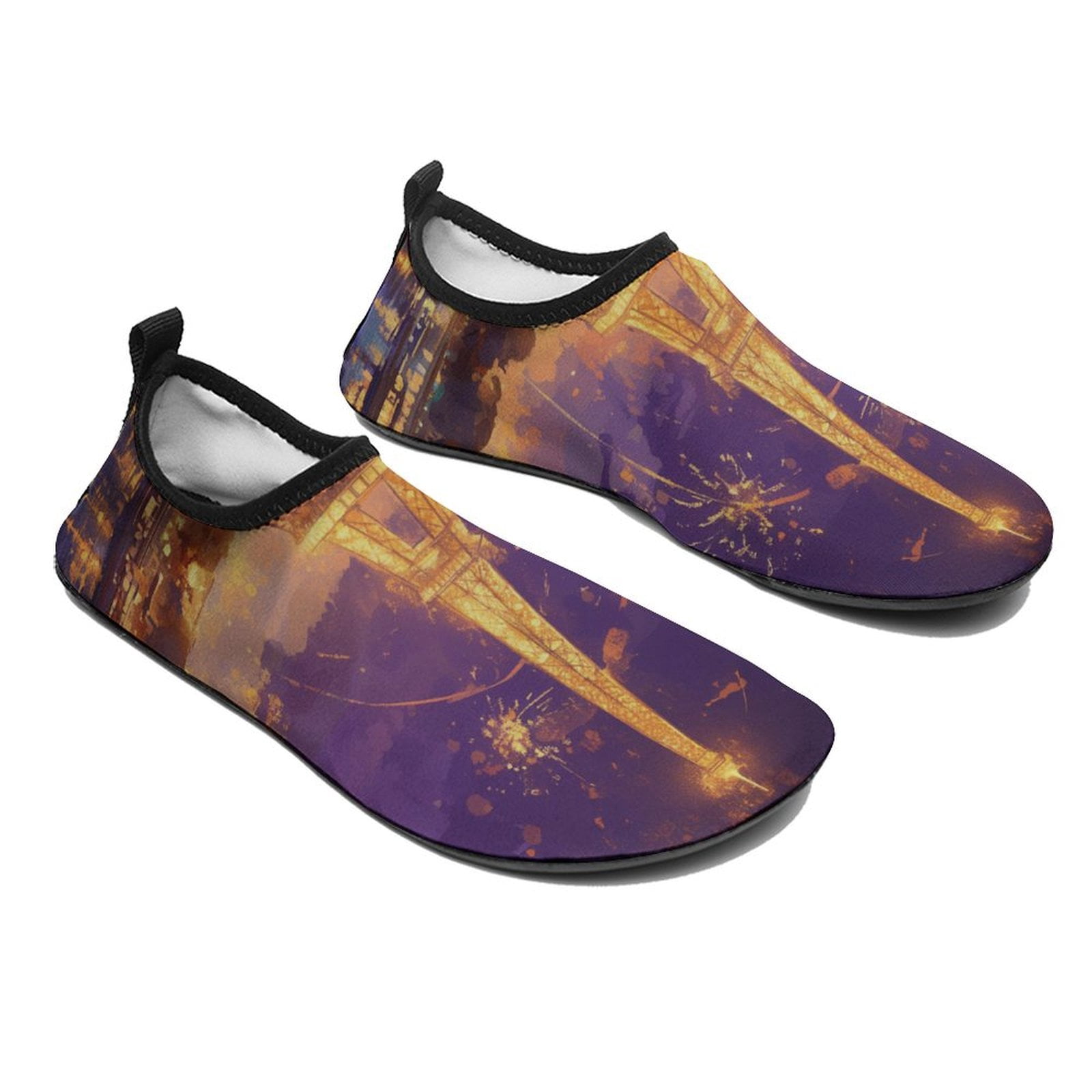 Eiffel Tower Water Shoes Beach Slip-on Shoes for Men Women Swim Pool ...