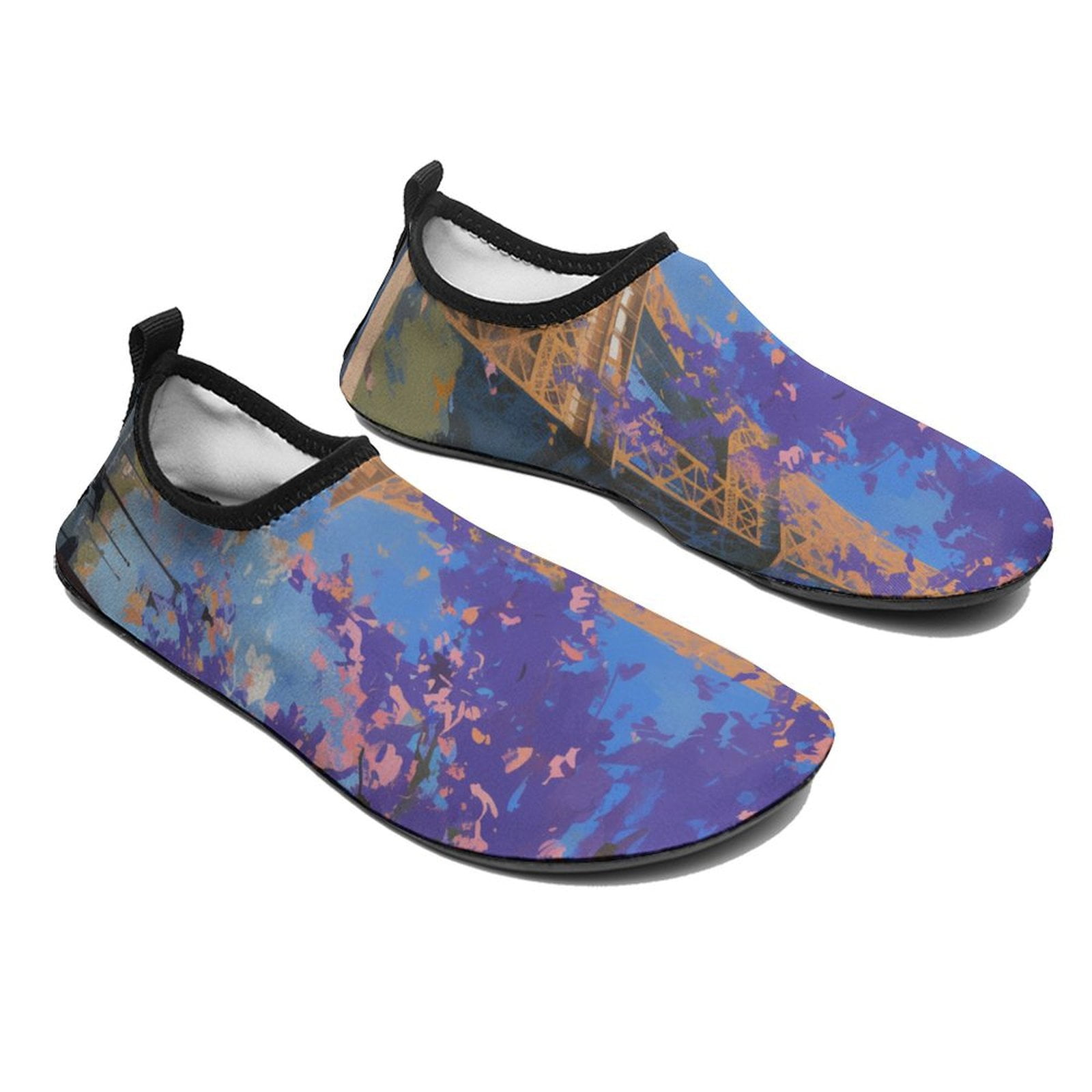 Eiffel Tower Water Shoes Beach Slip-on Shoes for Men Women Swim Pool ...