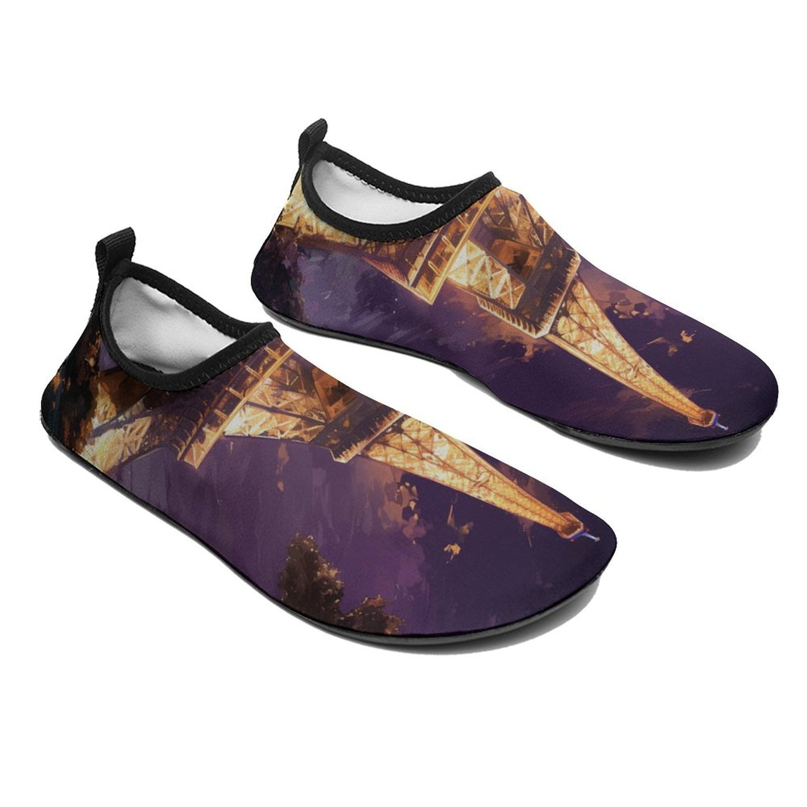 Eiffel Tower Water Shoes Beach Slip-on Shoes for Men Women Swim Pool ...