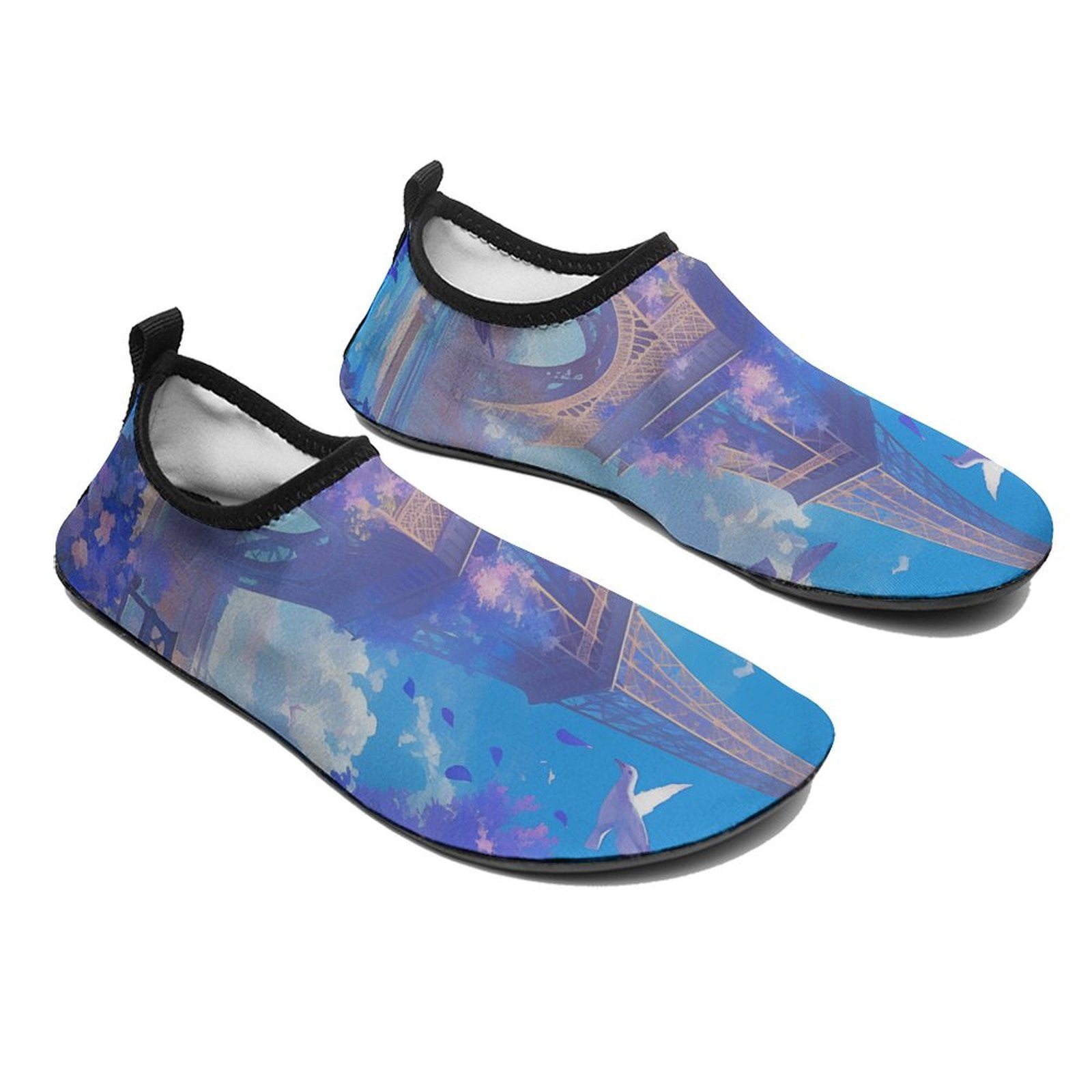 Eiffel Tower Water Shoes Beach Slip-on Shoes for Men Women Swim Pool ...