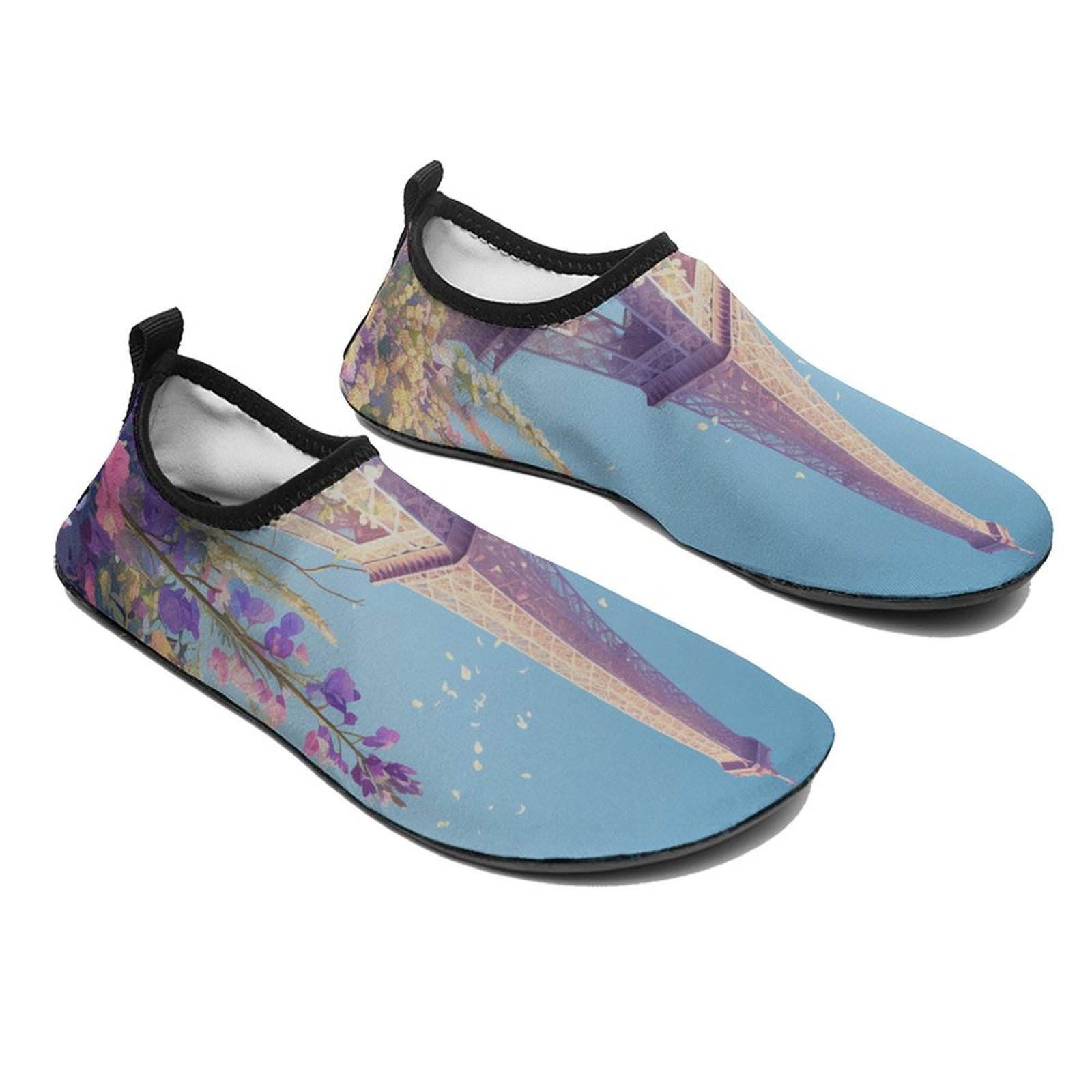 Eiffel Tower Water Shoes Beach Slip-on Shoes for Men Women Swim Pool ...