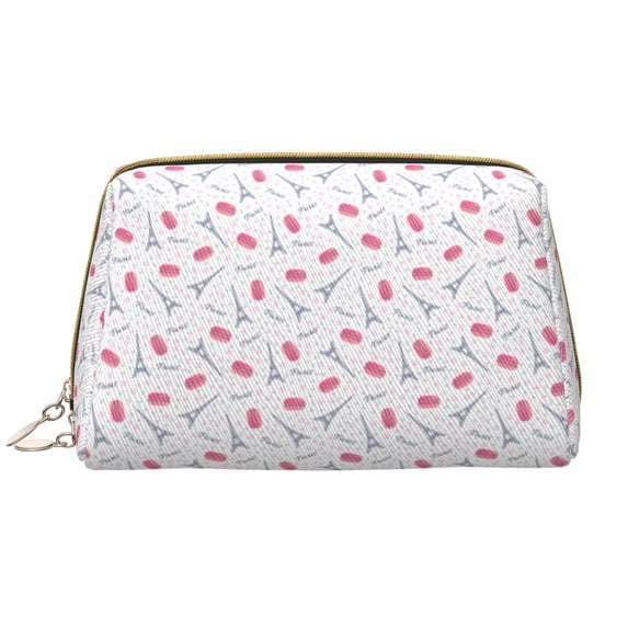 Eiffel Tower polka dot Makeup Bag, Large Capacity Cosmetic Bag Portable ...