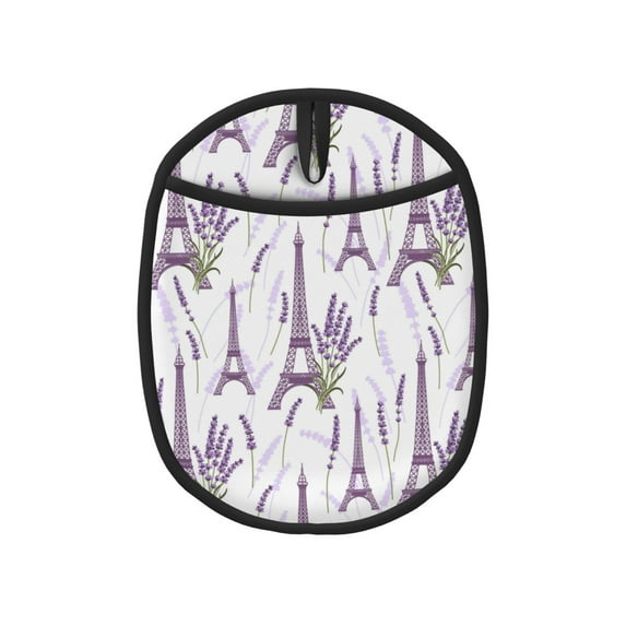 Eiffel Towers purple Pot Holders for Kitchen - Heat Resistant Oven ...