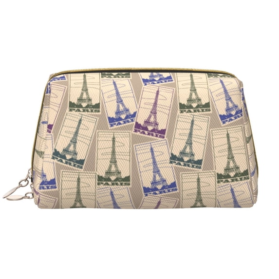 Eiffel colorful Tower Makeup Bag, Large Capacity Cosmetic Bag Portable ...
