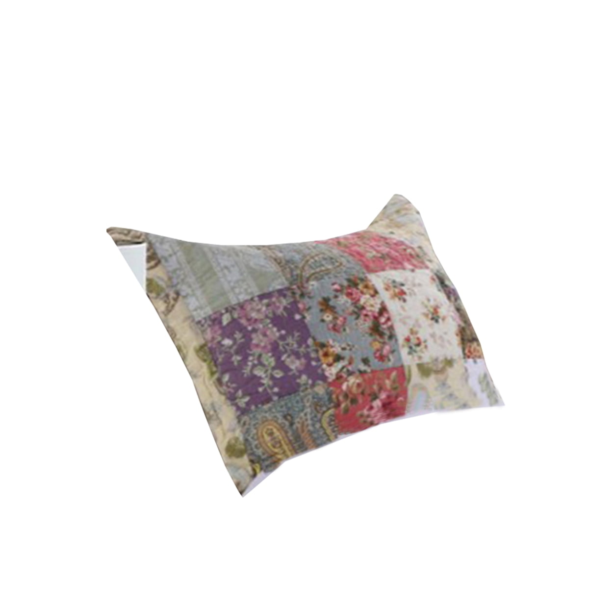 Eiger Fabric Standard Size Sham with Jacobean Prints, Multicolor ...