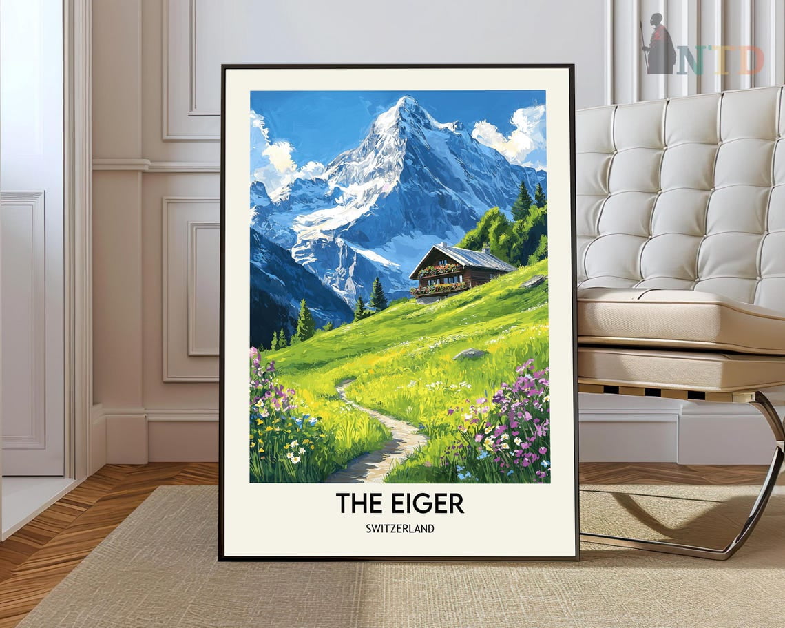 Eiger Print, Eiger Wall Art, Eiger Poster, Eiger Photo, Eiger Poster ...