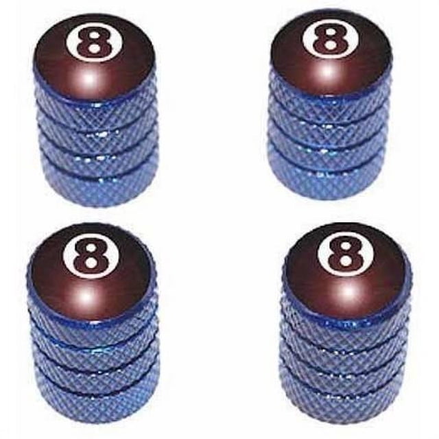 Eight 8 Ball Billiards Tire Rim Wheel Aluminum Valve Stem Caps ...