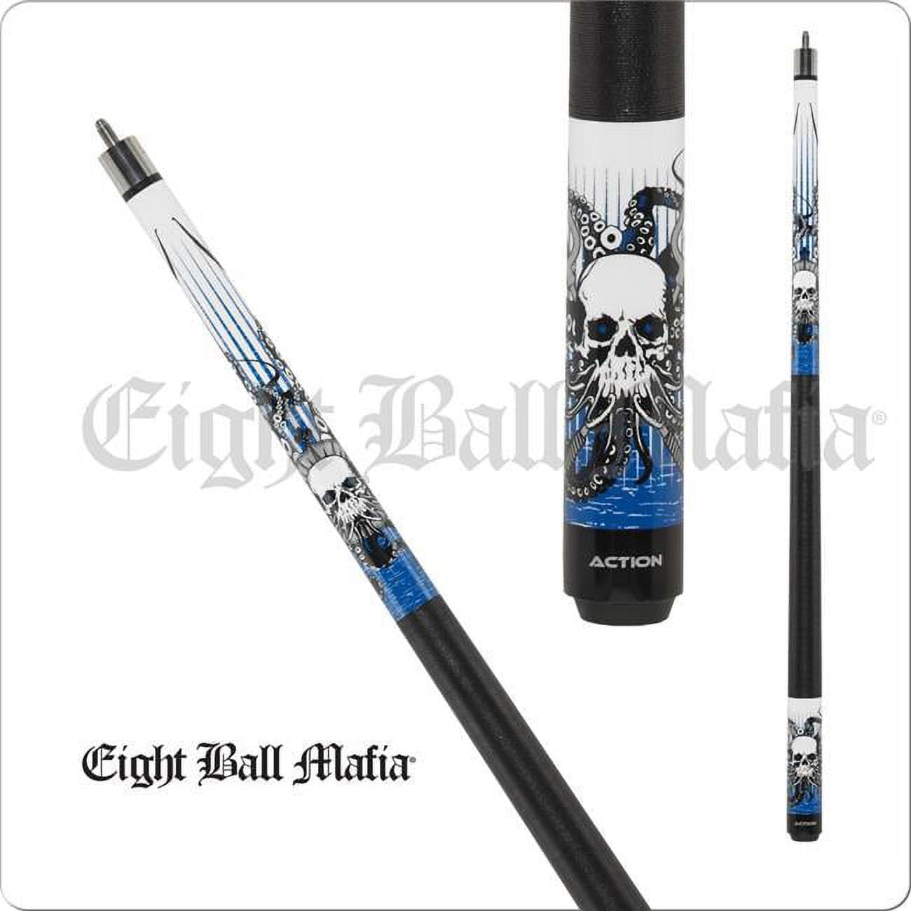 Eight Ball Mafia Cues EBM17 19.0 19 oz Action Eight Ball Mafia Pool Cue ...