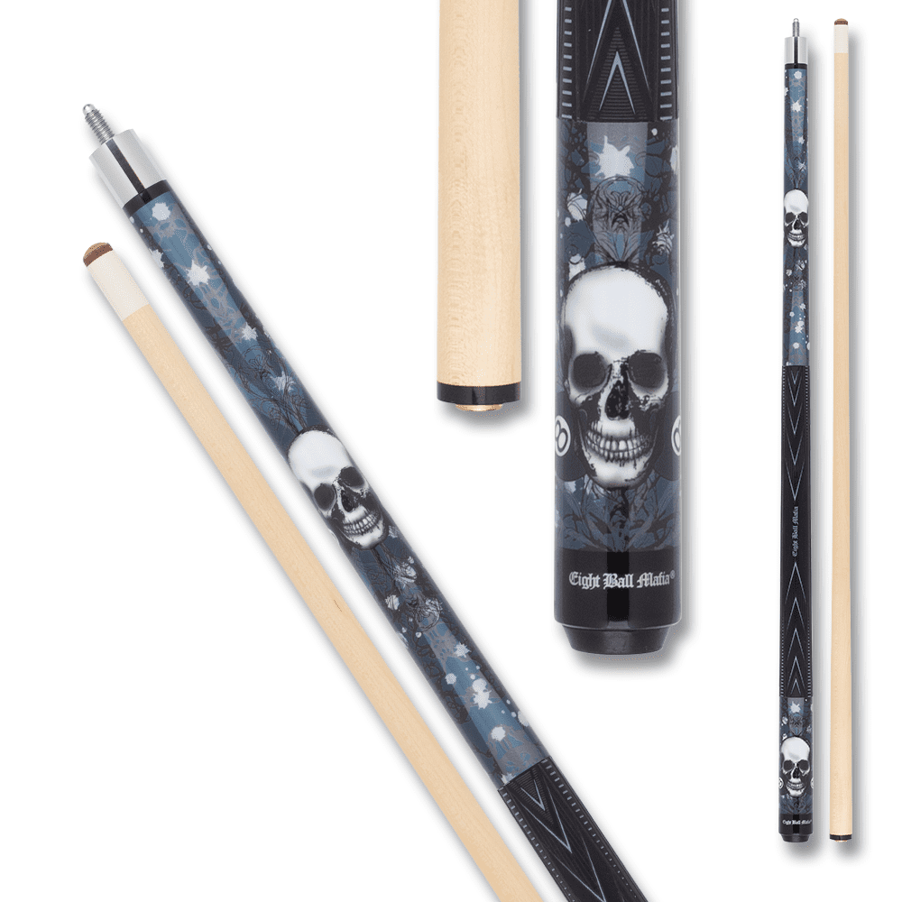 Eight Ball Mafia EBM25 Sport Grip Pool Cue Billiard Stick Billiards ...
