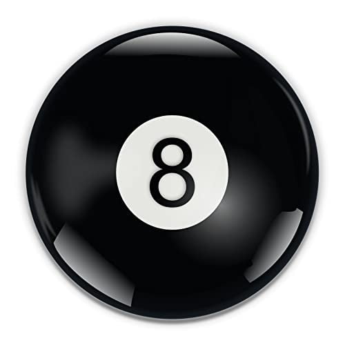 Eight Ball Paperweight in Gift Box, 3 Inch Crystal Dome, Perfect for ...