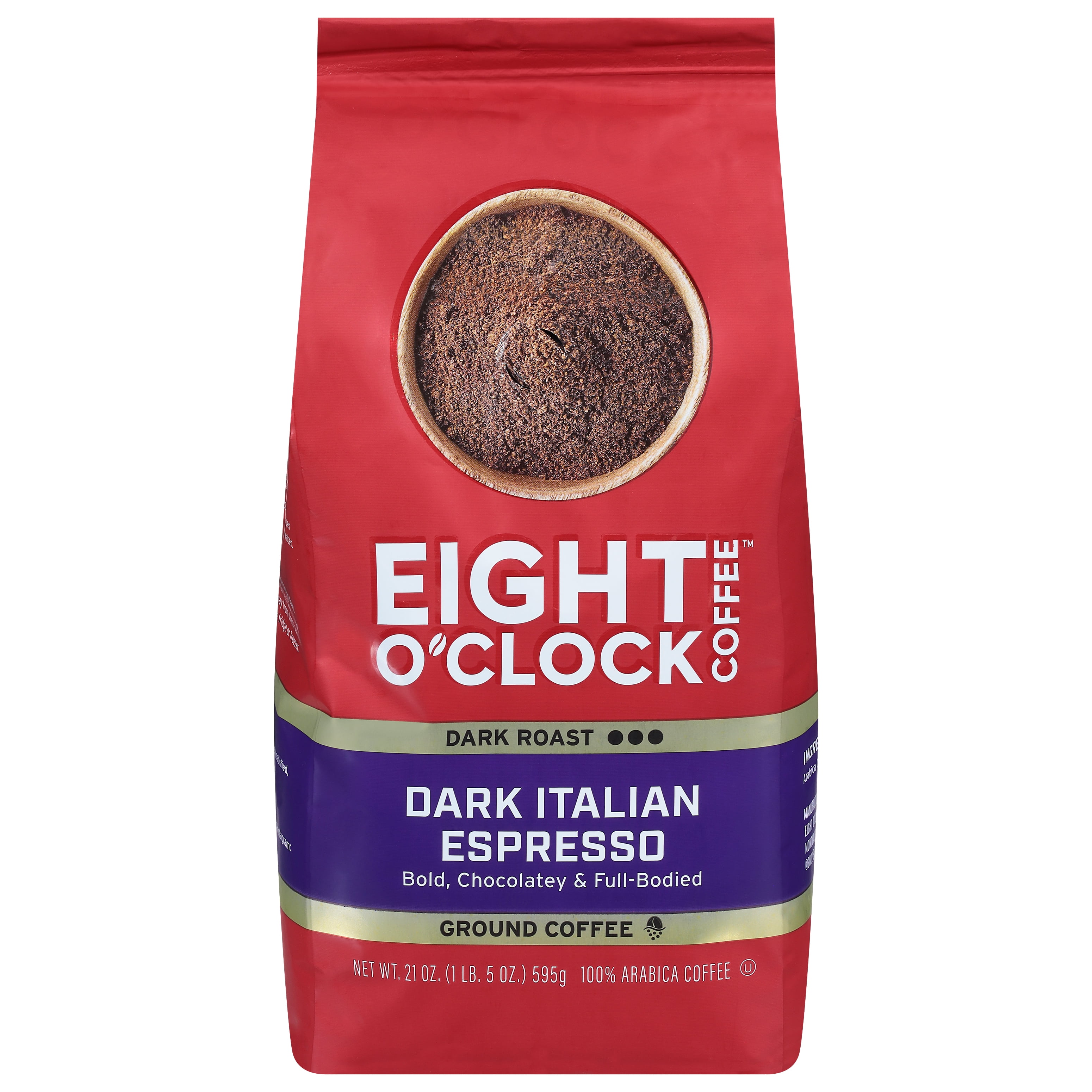 Eight O'Clock Dark Italian Espresso Ground Coffee 21 oz Bag - Walmart.com