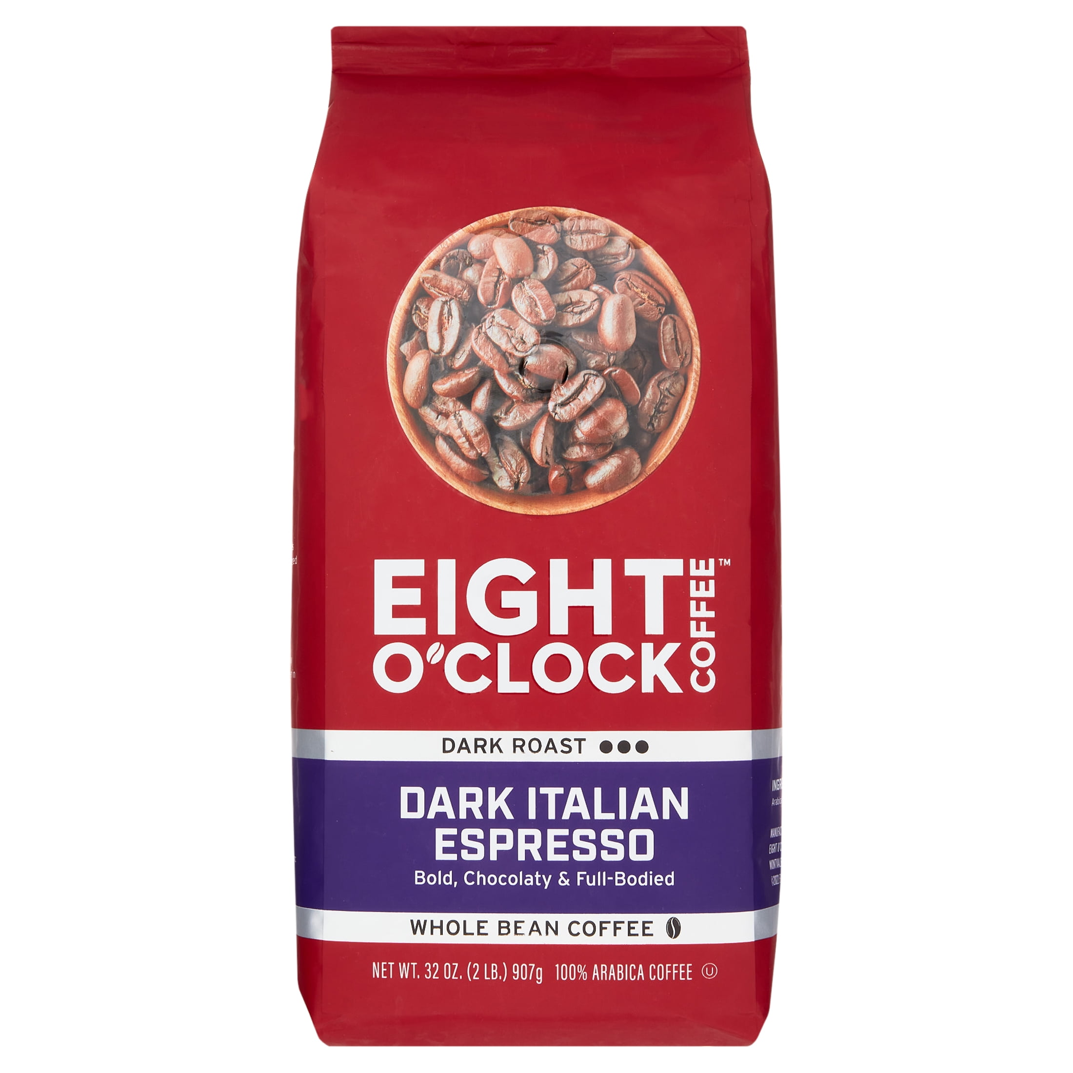 Eight O'Clock Dark Italian Espresso Whole Bean Coffee, 32 oz - Walmart.com