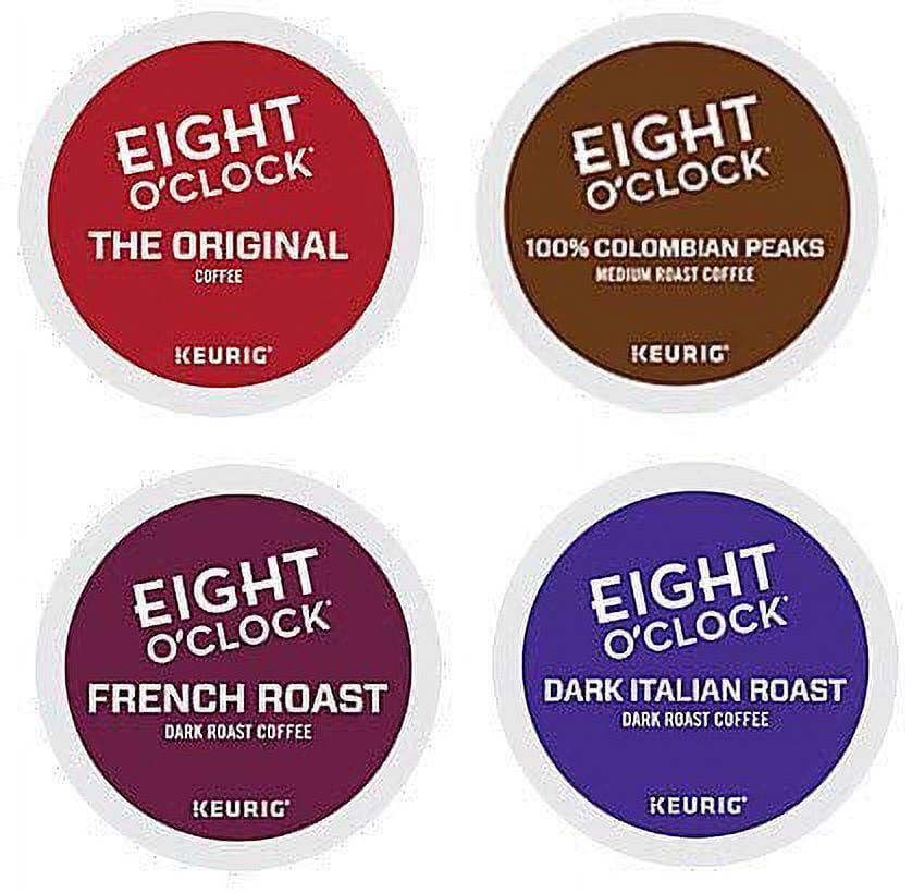Eight O'Clock K-Cup Coffee Variety Pack 48ct Original, French Roast ...
