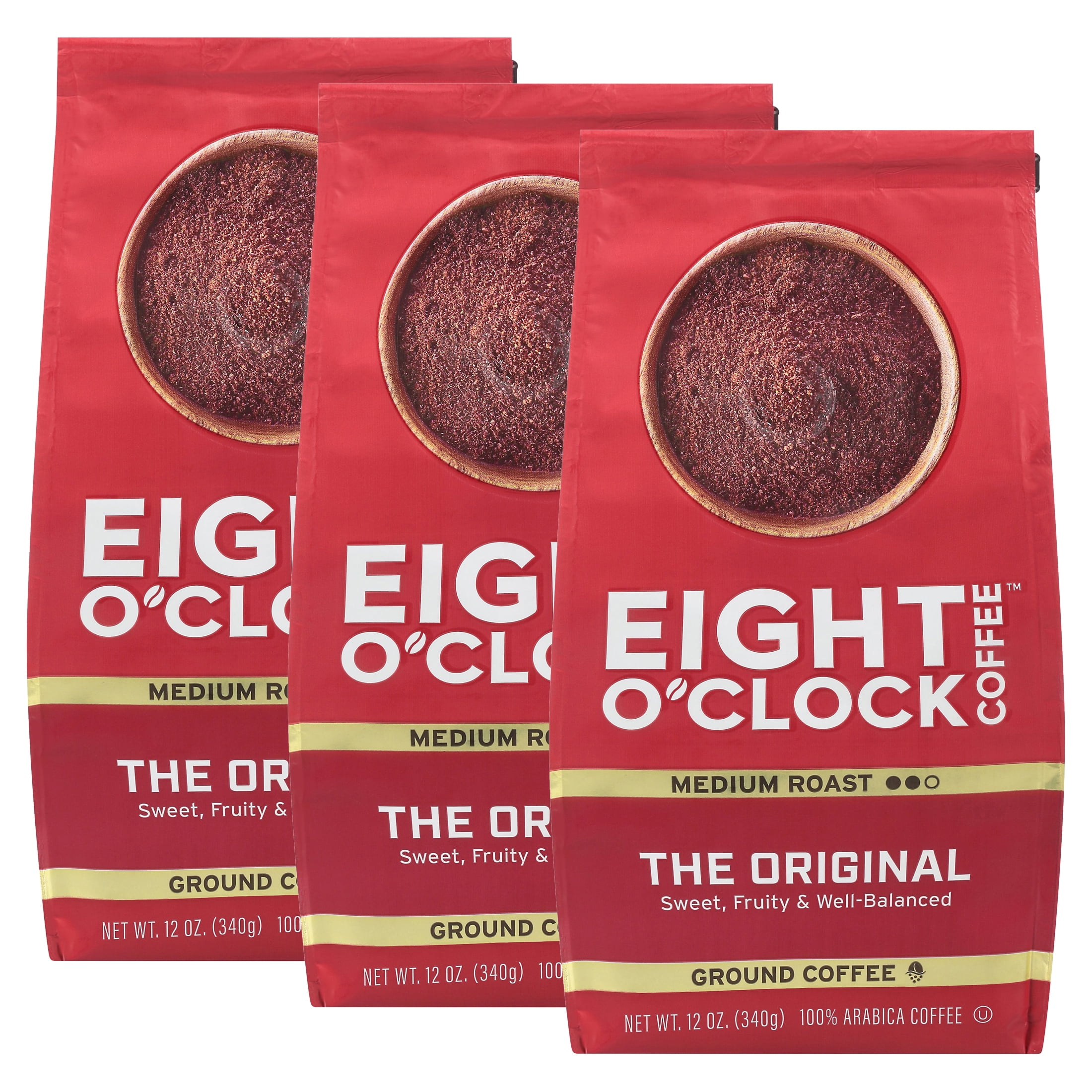 (3 pack) Eight O'Clock Coffee Medium Roast Ground The Original Coffee ...