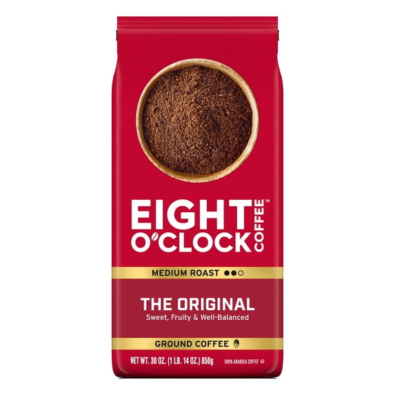 Eight O'Clock The Original, Medium Roast, Ground Coffee 30oz - Walmart.com