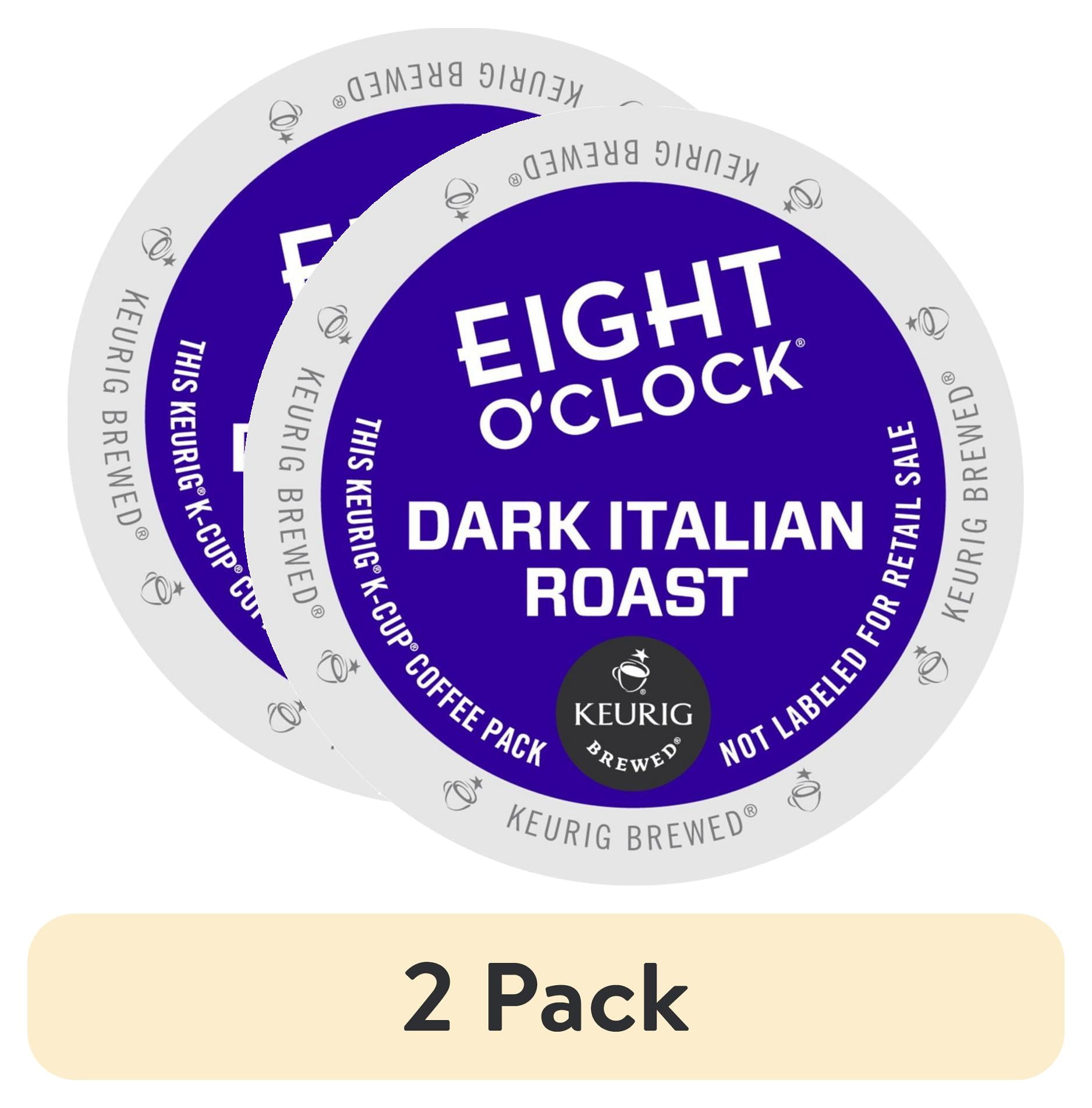 (2 pack) Eight O'clock Dark Italian Roast Coffee, K-Cup Portion Pack ...