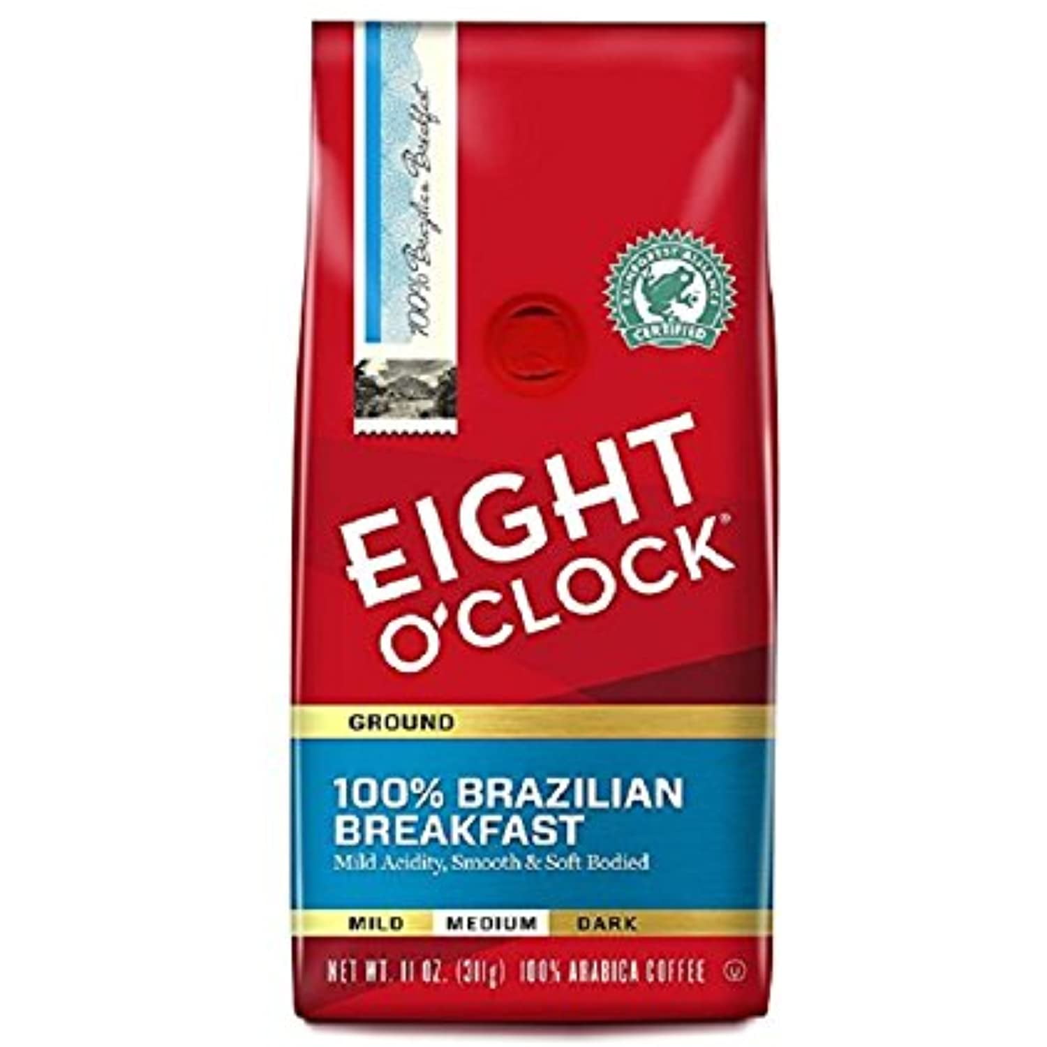 Eight Oclock Ground Coffee, 100% Brazilian Breakfast, 11 Ounce ( 2 Pack ...