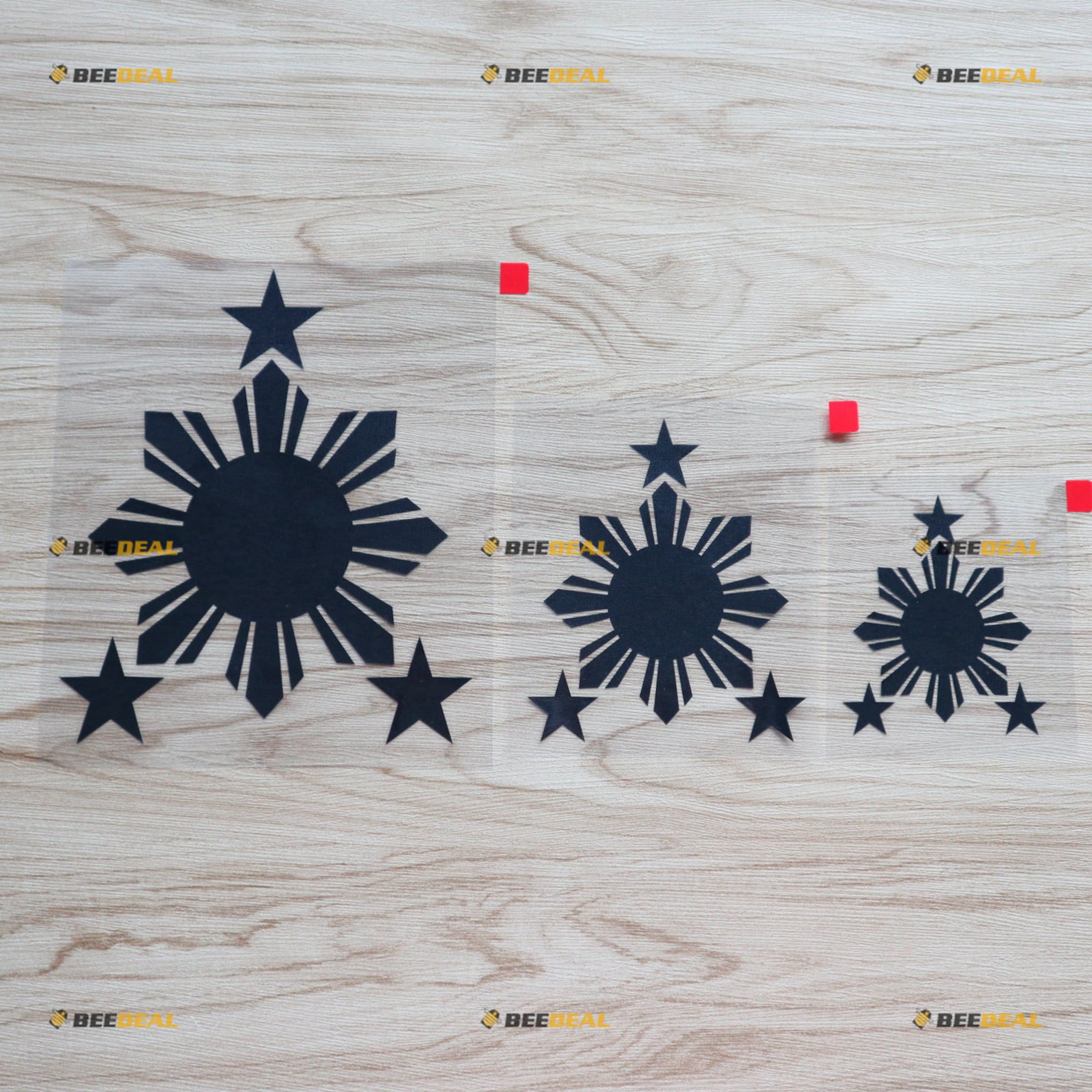 Eight-Ray Sun Stars Philippines Flag Filipino Vinyl Decal Sticker - 3 ...