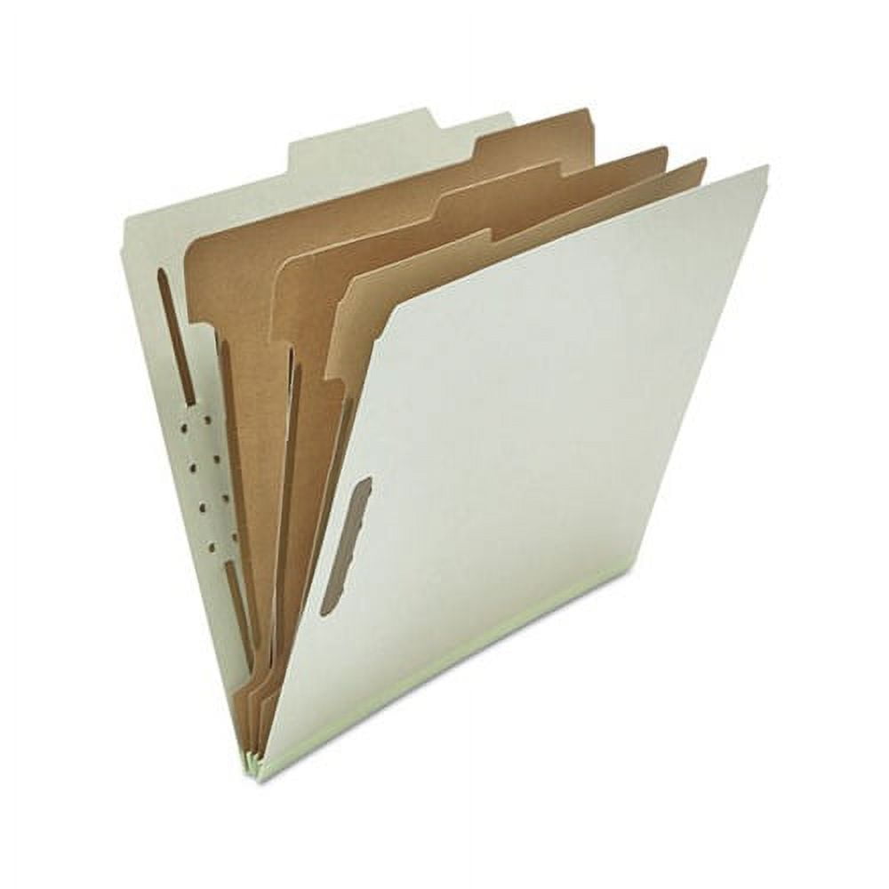 Eight-Section Pressboard Classification Folders 3 Dividers, Letter Size ...