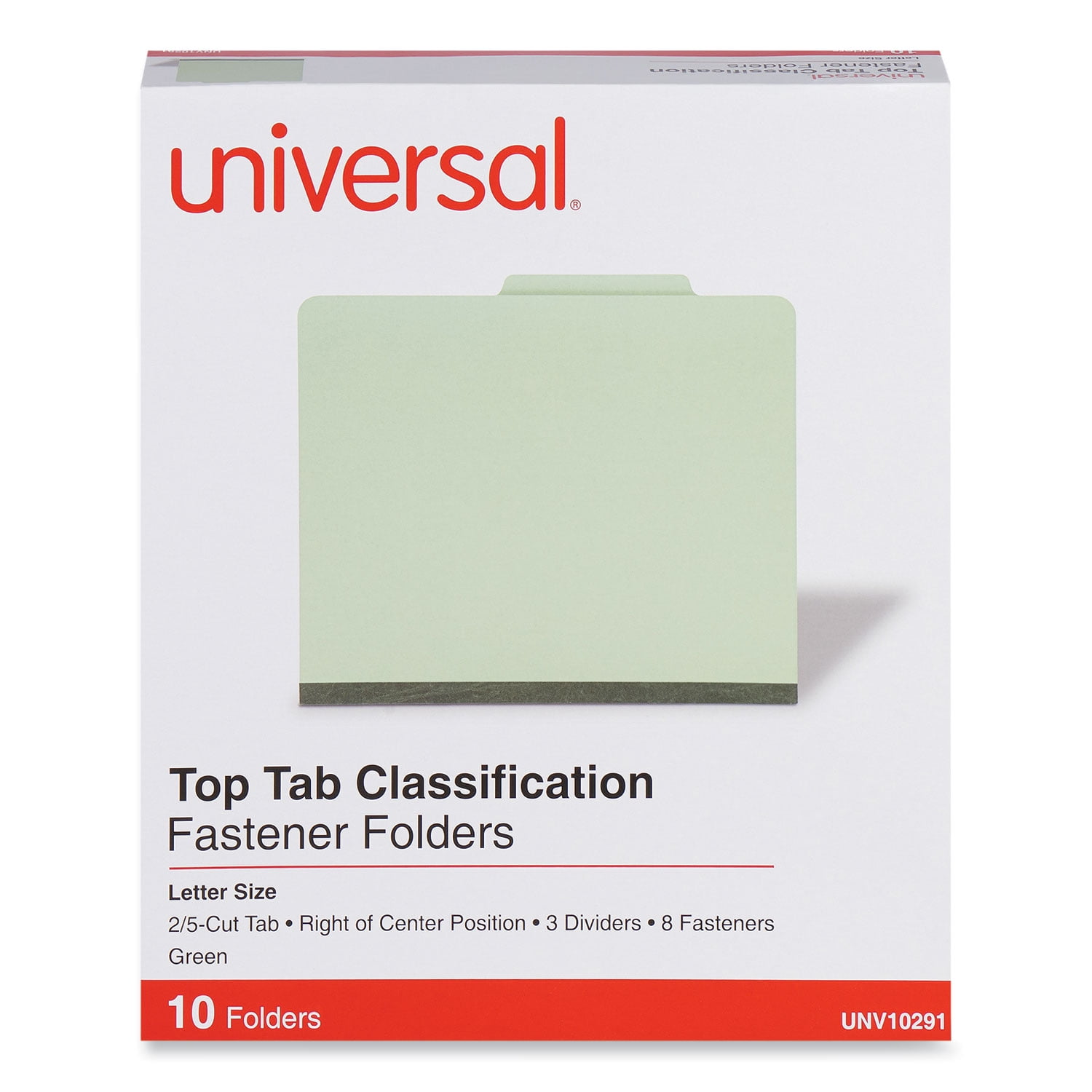 Eight-Section Pressboard Classification Folders, 3" Expansion, 3 ...