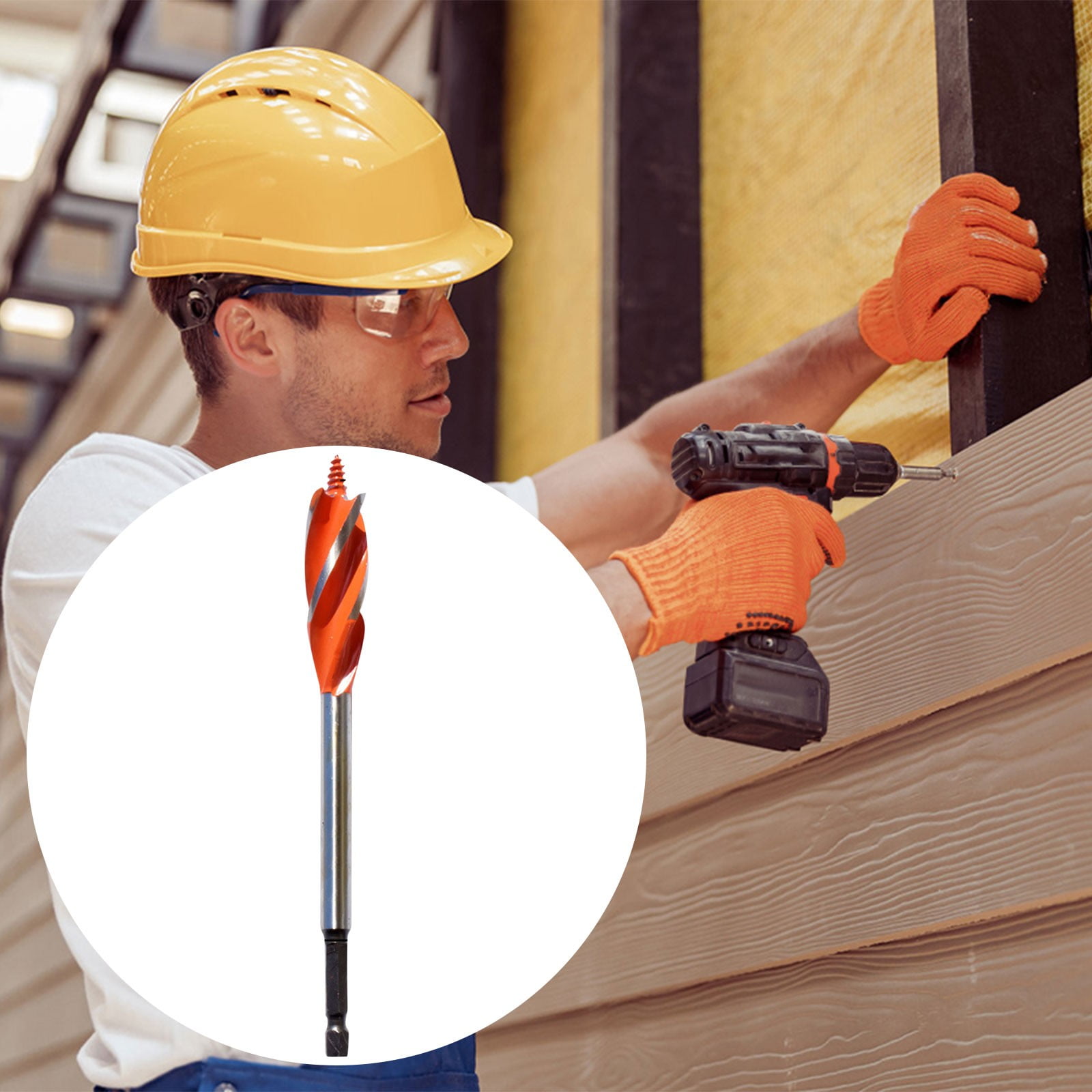 Eight Wooden Spiral Drill Bits D|Four Slot Four Edge Woodworking Drill ...