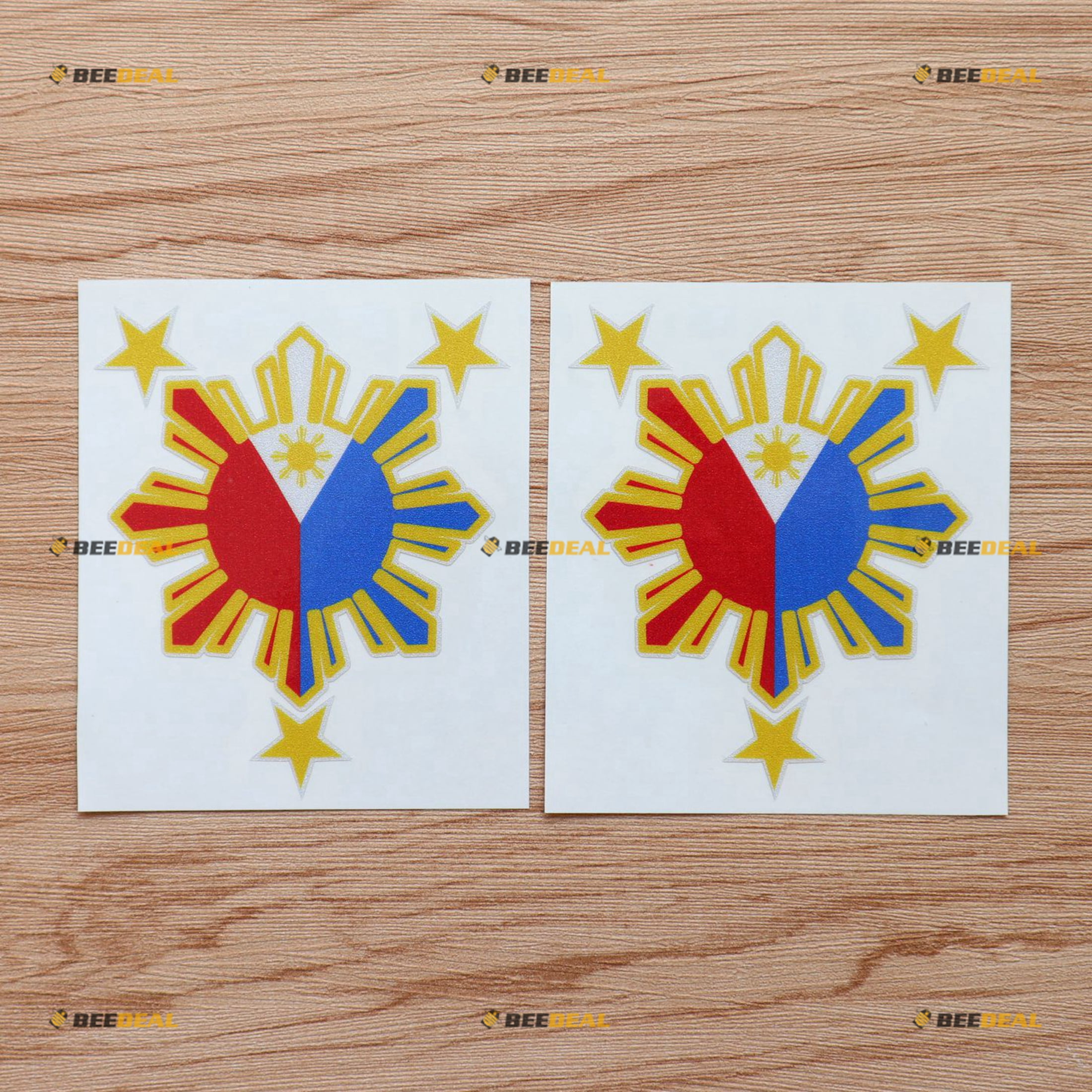 Eight-ray Sun Stars Philippines Flag Filipino Decal Sticker Vinyl - 2 ...