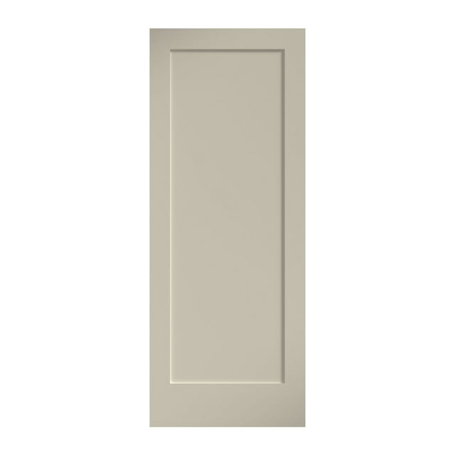 EightDoors 80" x 30" x 1-3/8" 1-Panel Shaker White Primed Solid Wood ...
